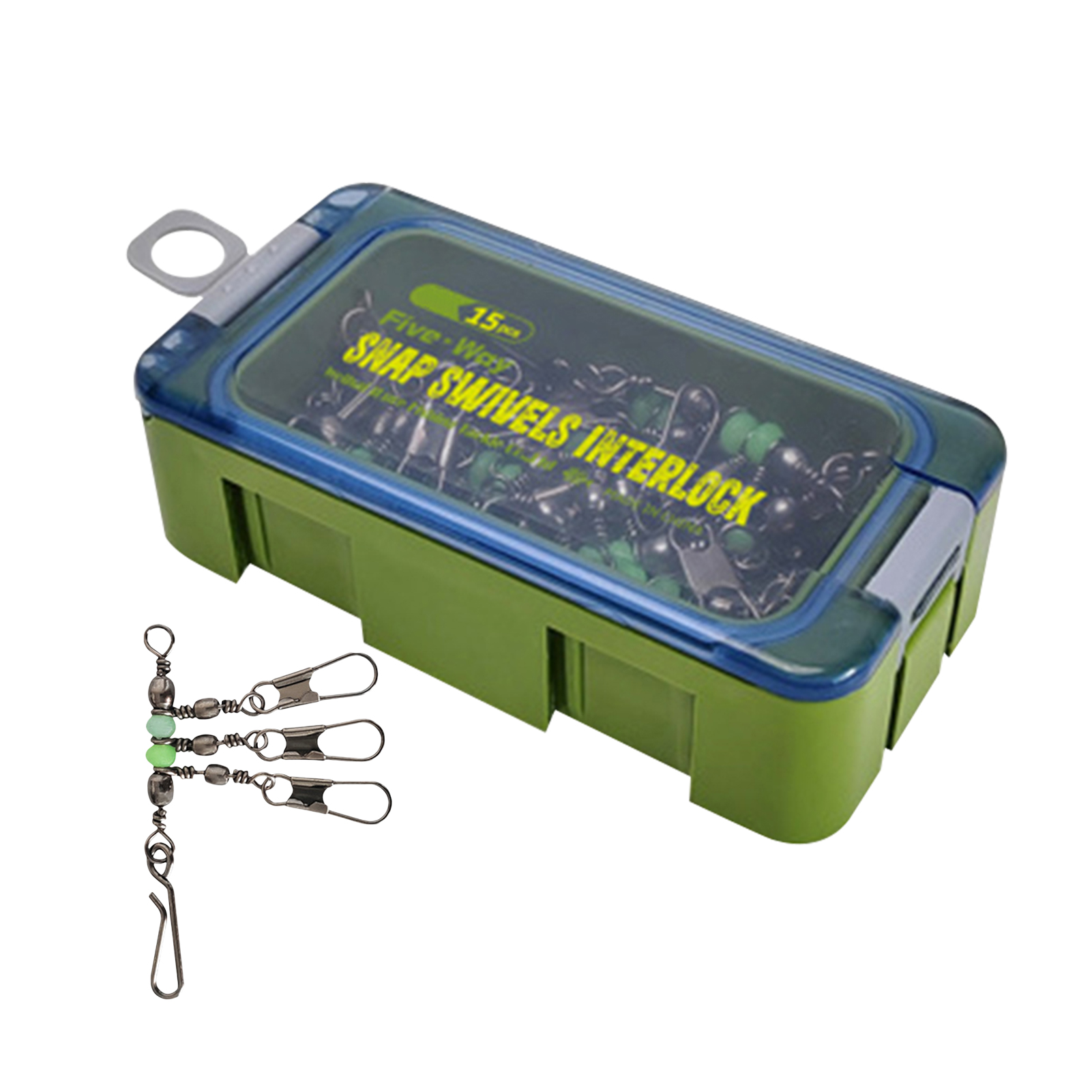 Fishing Snap Swivels, 15X Saltwater Connector Fishing Snap Swivel, Five ...