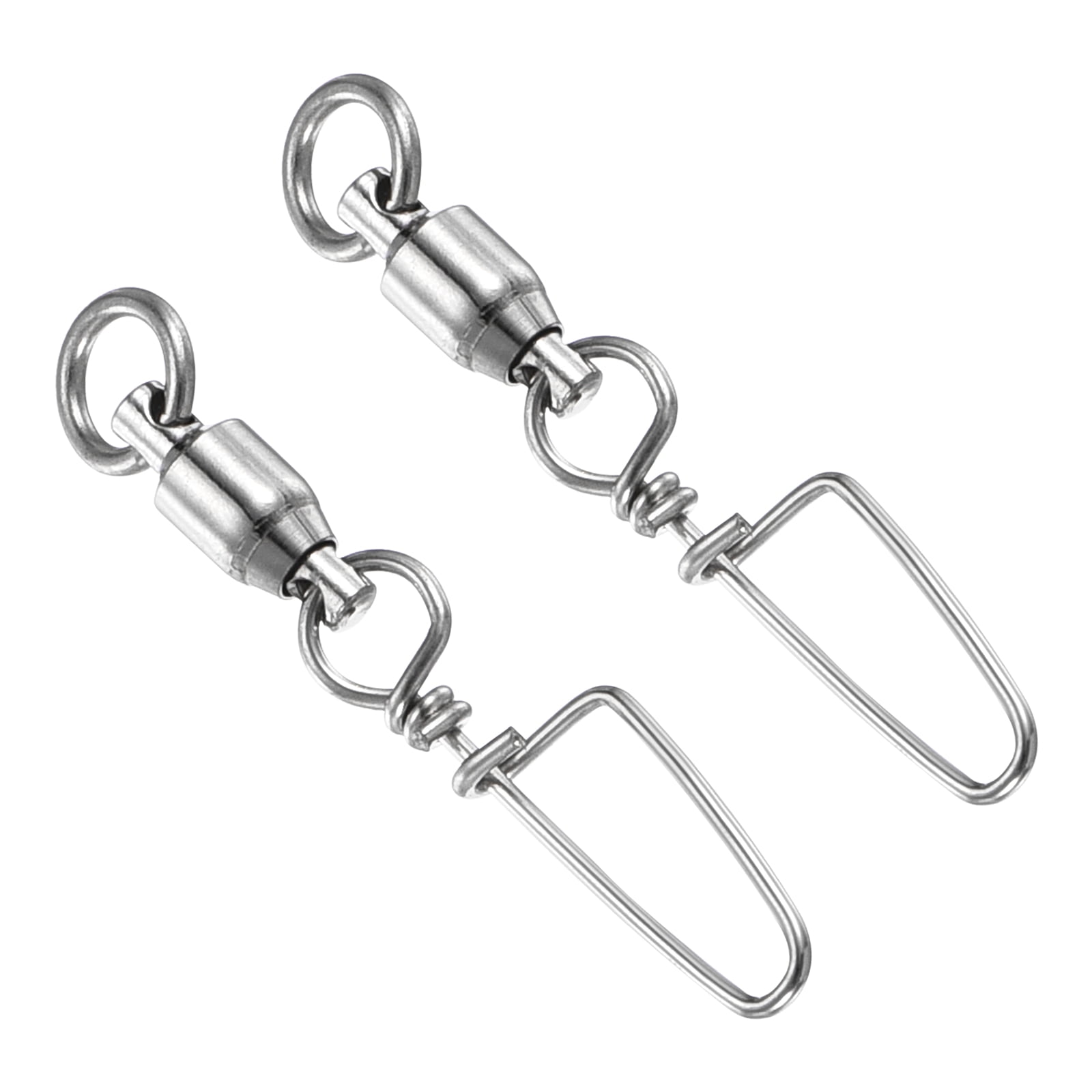 Fishing Snap Swivels, 15lbs Stainless Steel Ball Bearing Tackle 25 Pack ...
