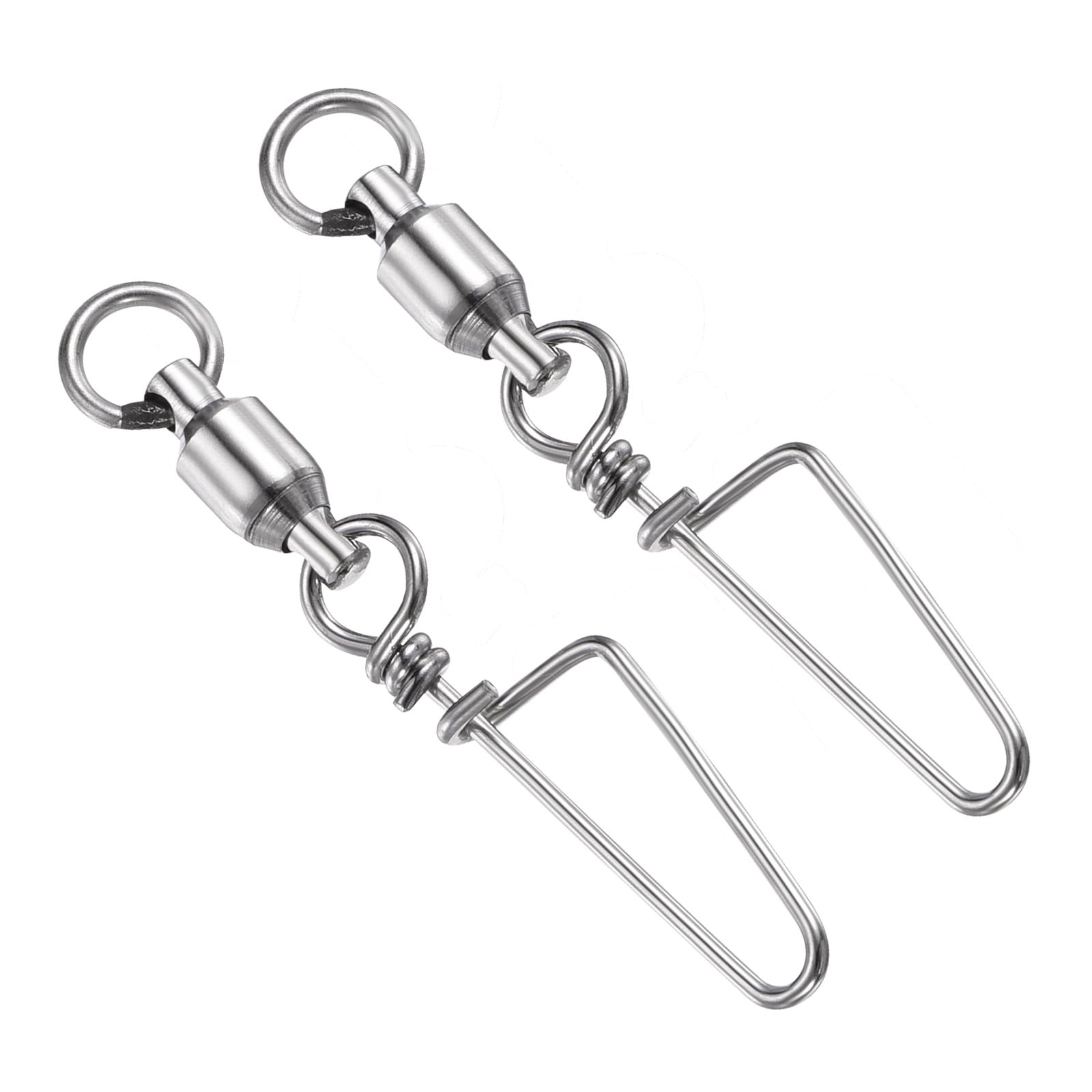 Fishing Snap Swivels, 92lbs Stainless Steel Ball Bearing Tackle 16 Pack ...