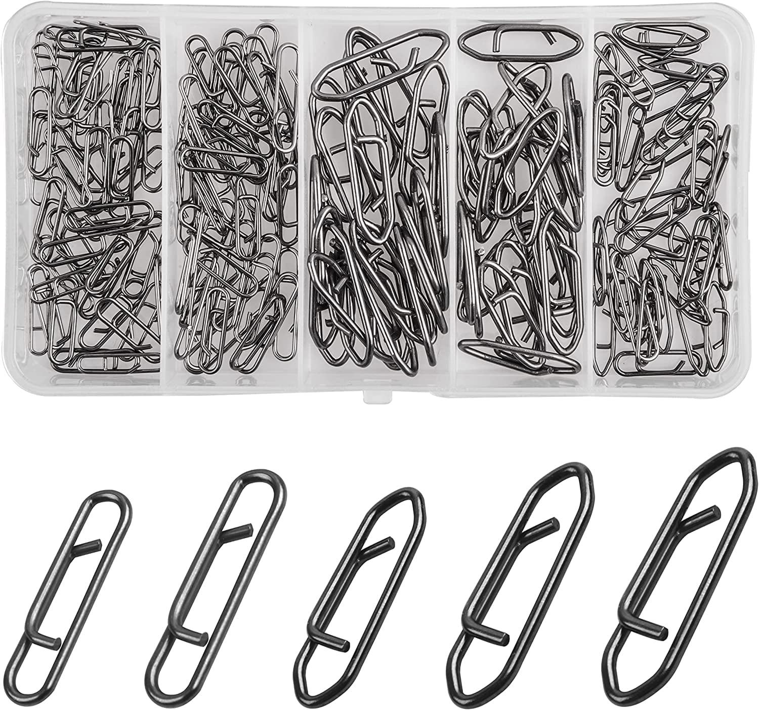 Fishing Snaps Power Clips High Strength Snaps Kit, 160pcs Stainless ...