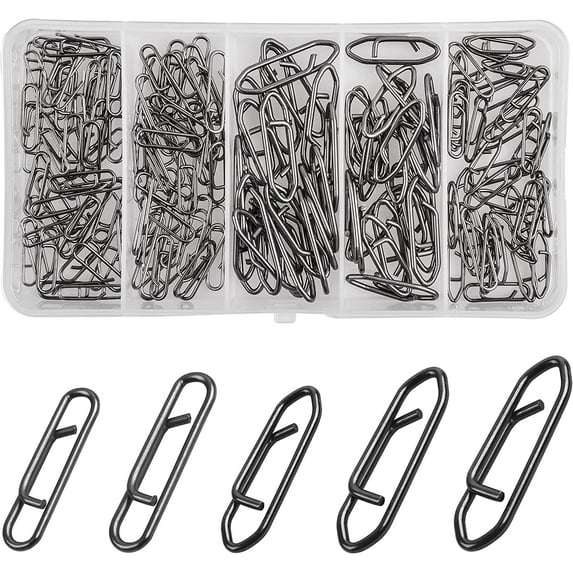 Fishing Snaps Power Clips High Strength Snaps Kit, 160pcs Stainless ...