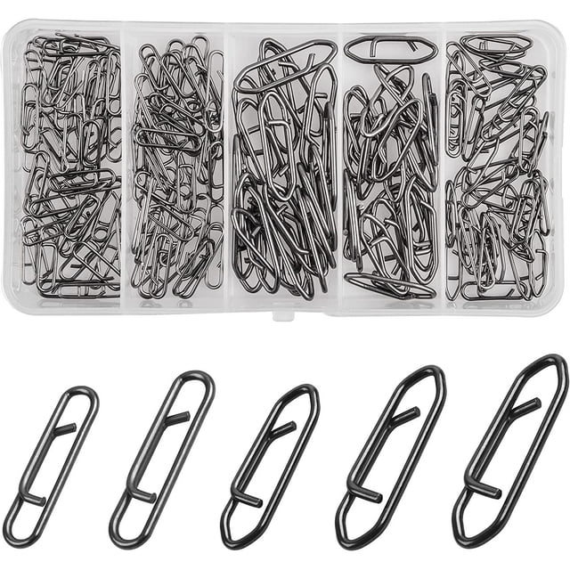 Fishing Snaps Power Clips High Strength Snaps Kit, 160pcs Stainless ...