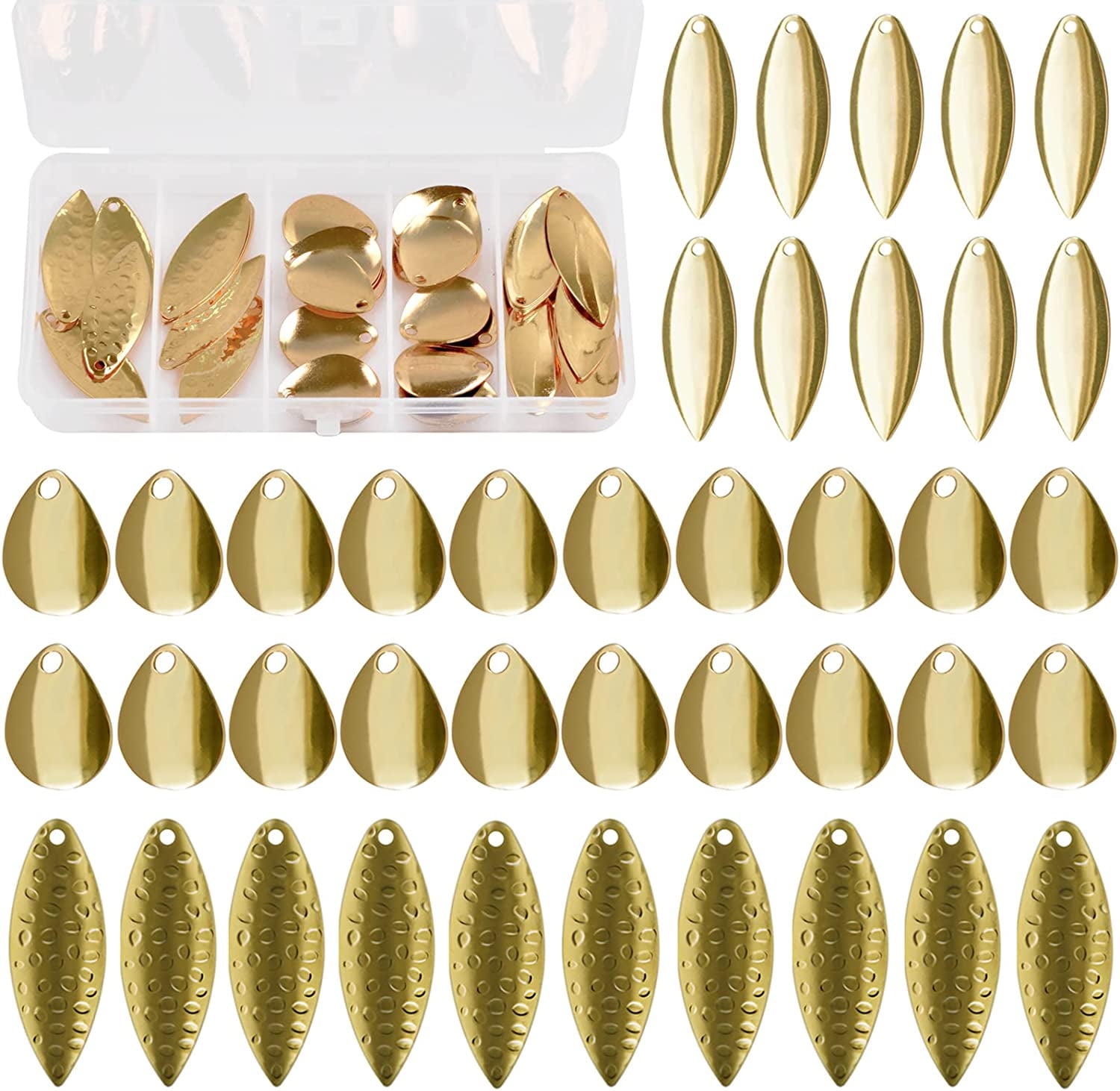 Fishing Spoon Spinner Blades - Deep Cup Spoons Easy Spin Spinner Bait ...