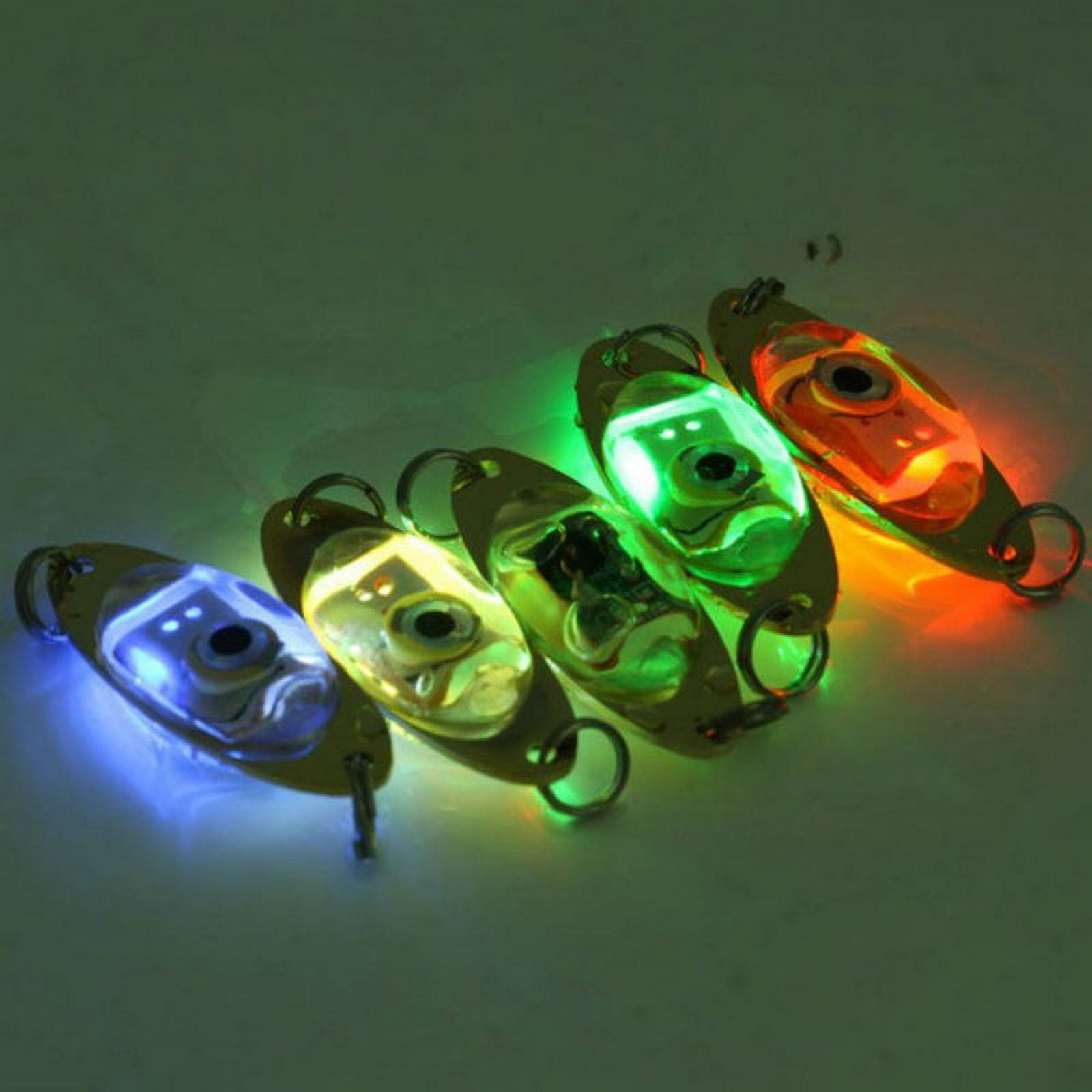 Fishing Squid Fish Flash Lamp Eye Shape LED Deep Drop Underwater Lure ...