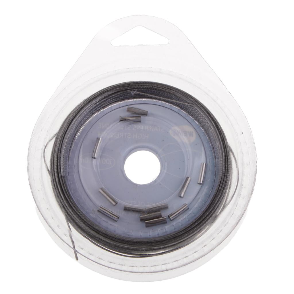 Fishing Steel Wire Fishing Line 10m Braided Leader Wire Sea Fishing ...