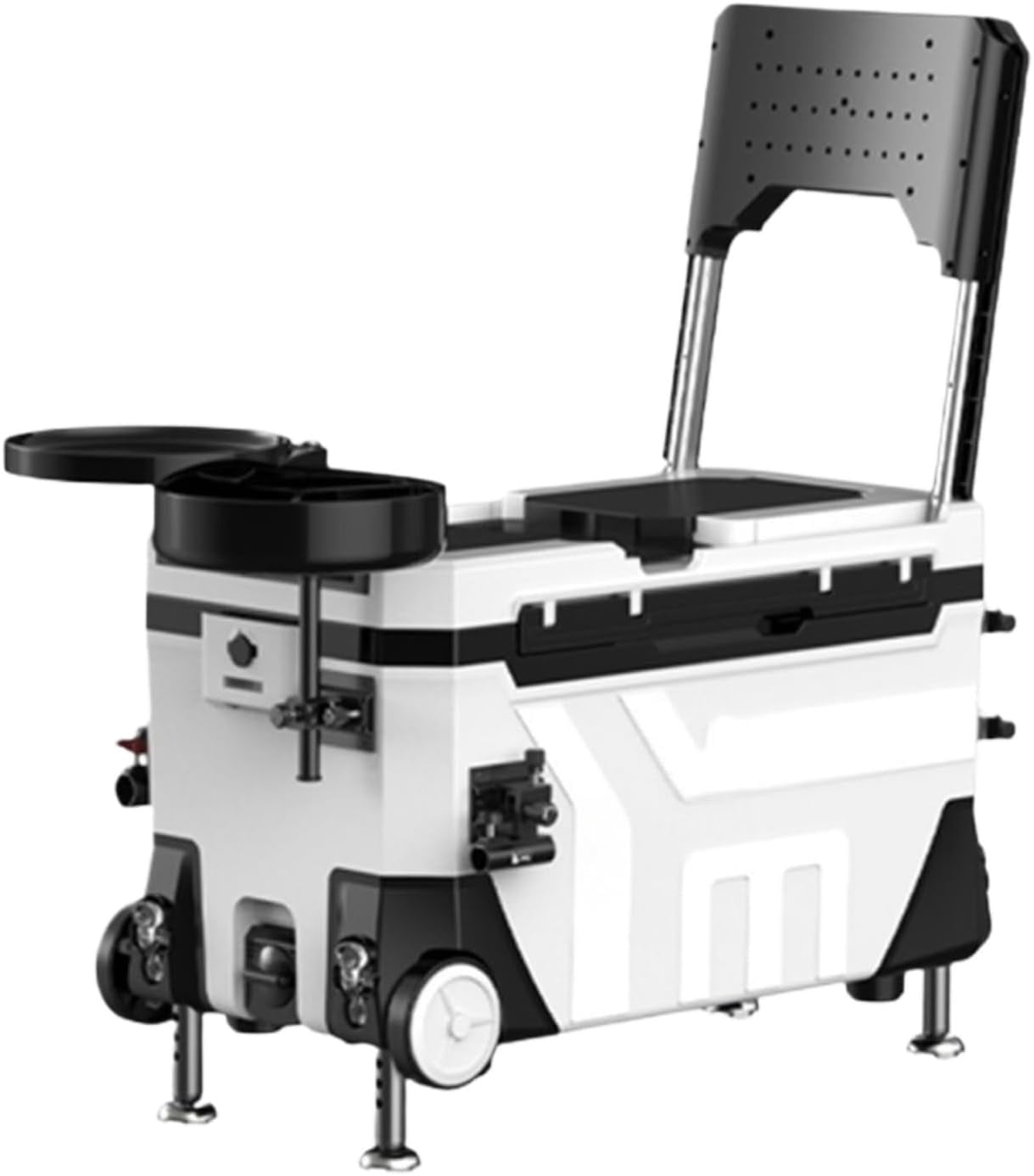 Fishing Storage Box Pullable Multifunctional Fishing Box with Wheels ...