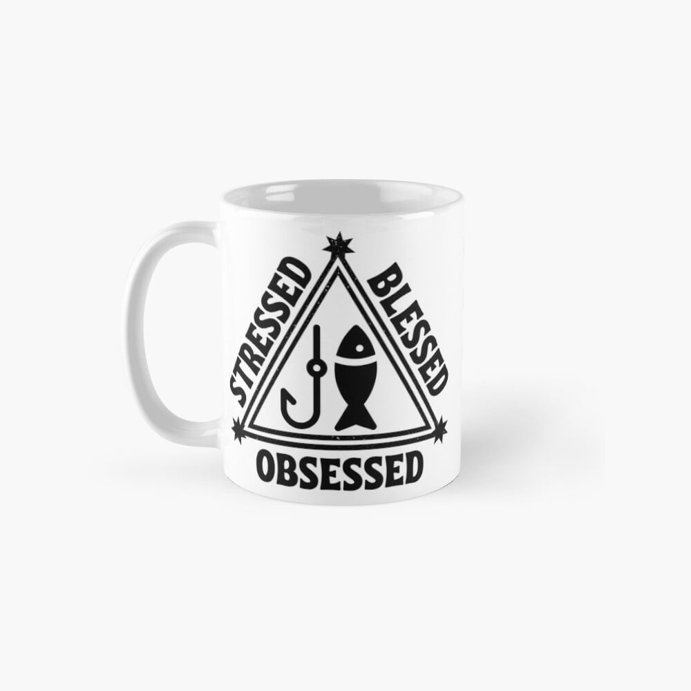 Fishing: Stressed. Blessed. Obsessed. Classic Mug - Walmart.com
