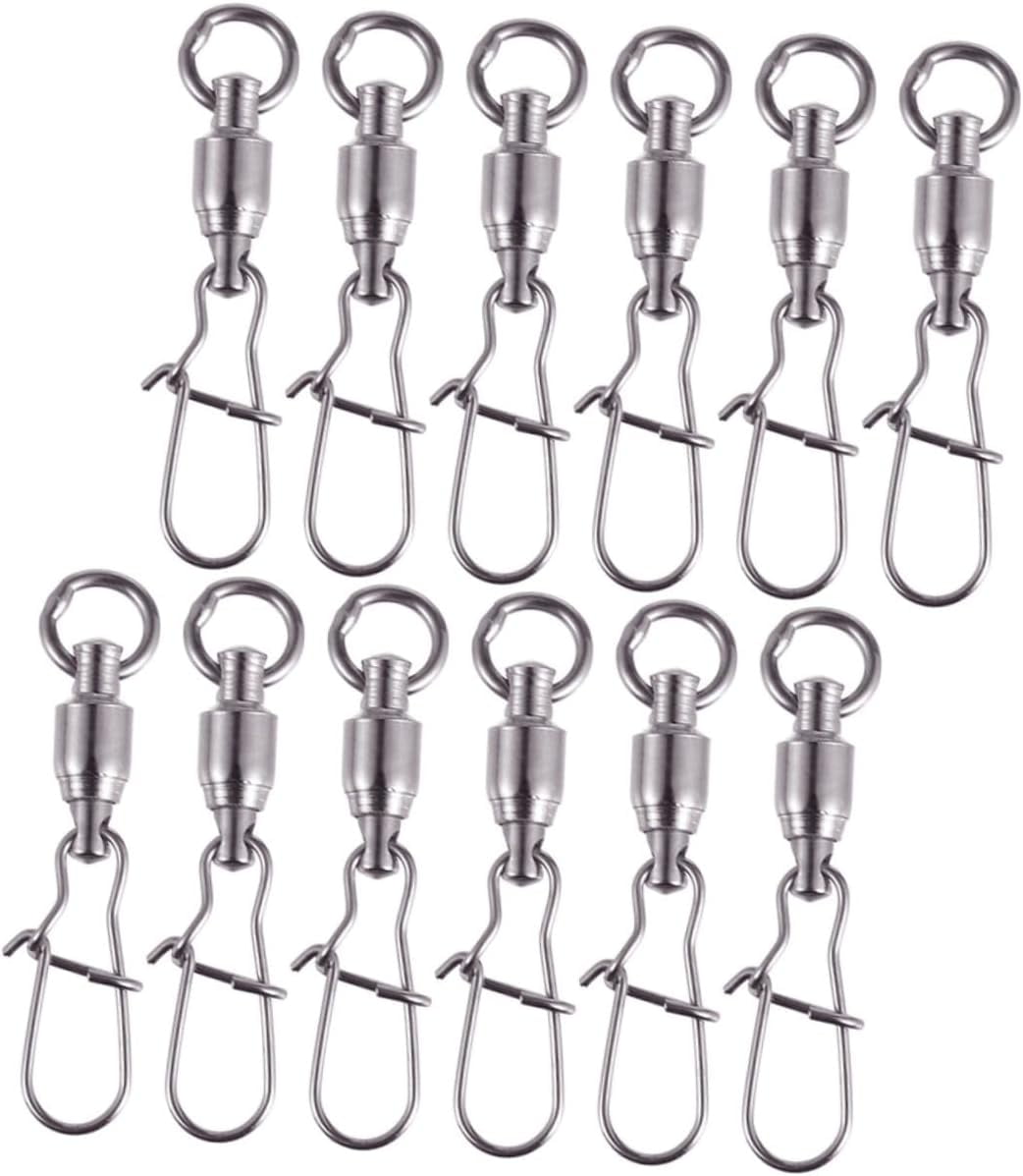 Fishing Swivels Snap Set Stainless Steel Rolling Swivel Snap Lure ...