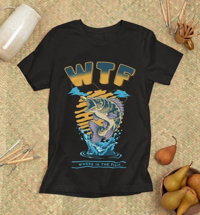 Fishing T-Shirt - Angeln T-Shirt, Where is the fish, fishing, gift ...