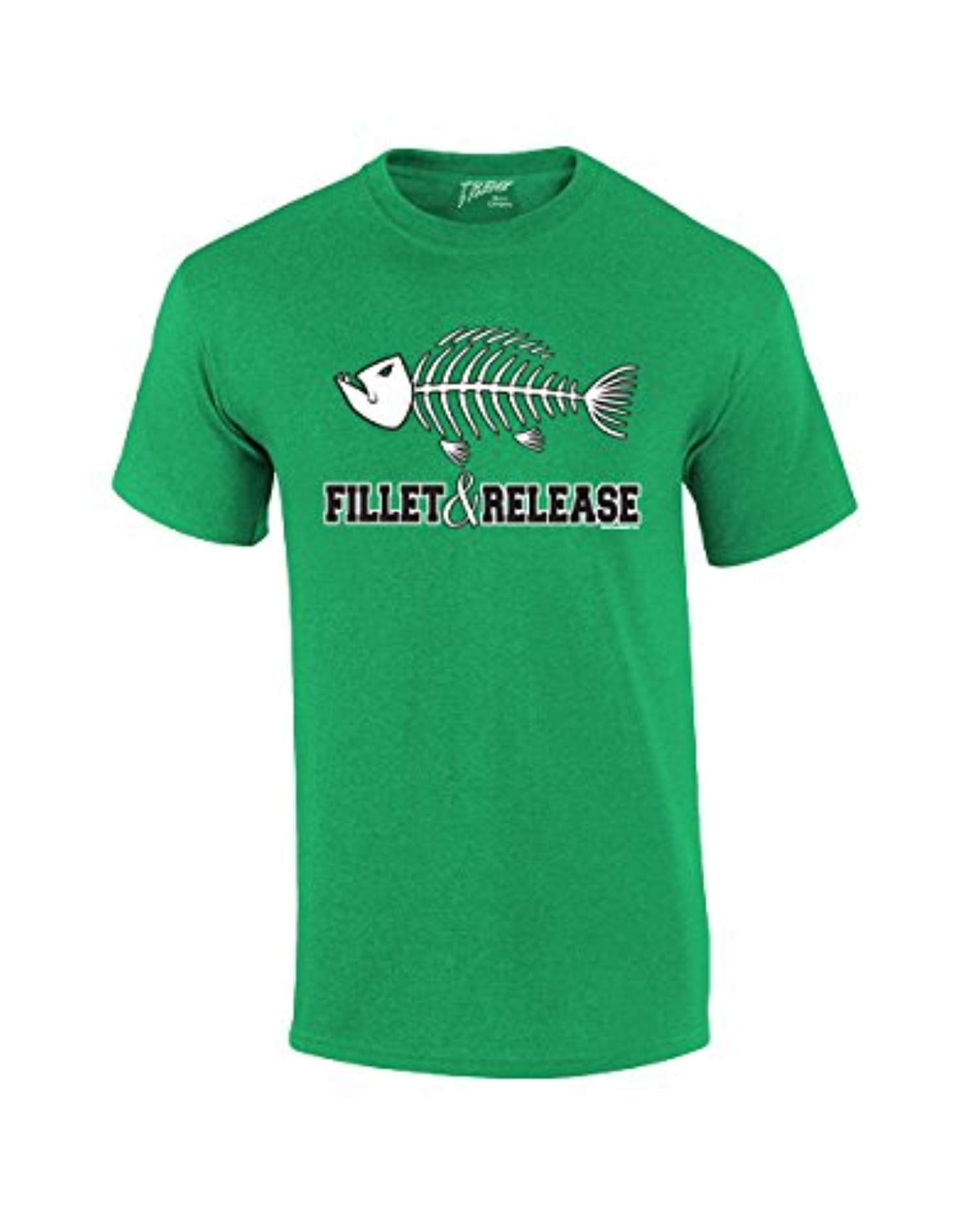 Fishing T-shirt Fillet and Release Fish Bones Tee Funny Humorous ...