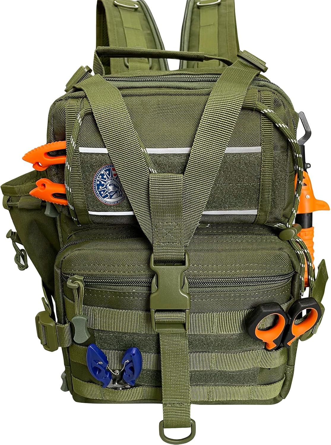 Fishing Tackle Backpack with Rod Holder, Waterproof Military Tactical ...