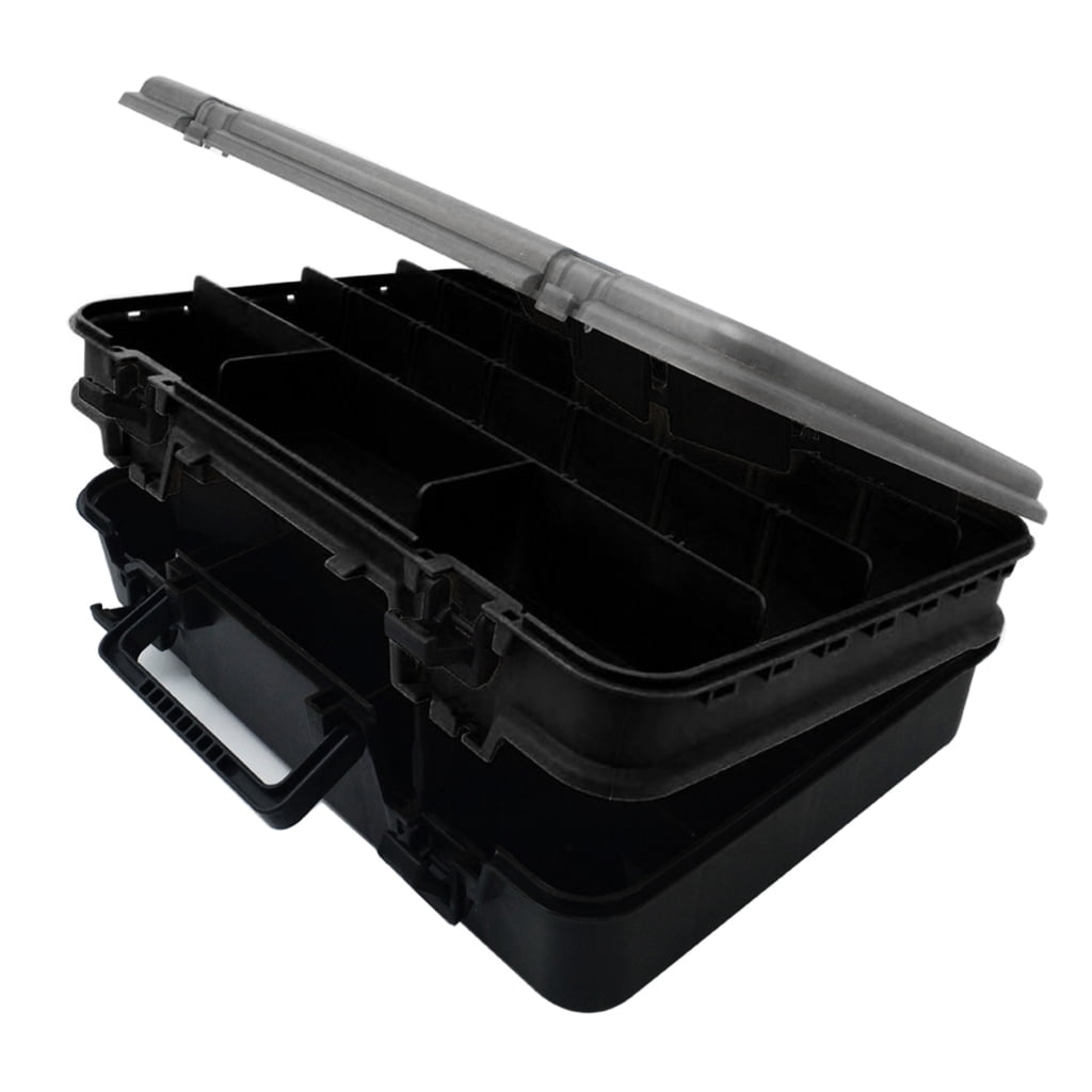 Fishing Tackle Box Fishing Hook Storage Trags Organizers Box Clear ...