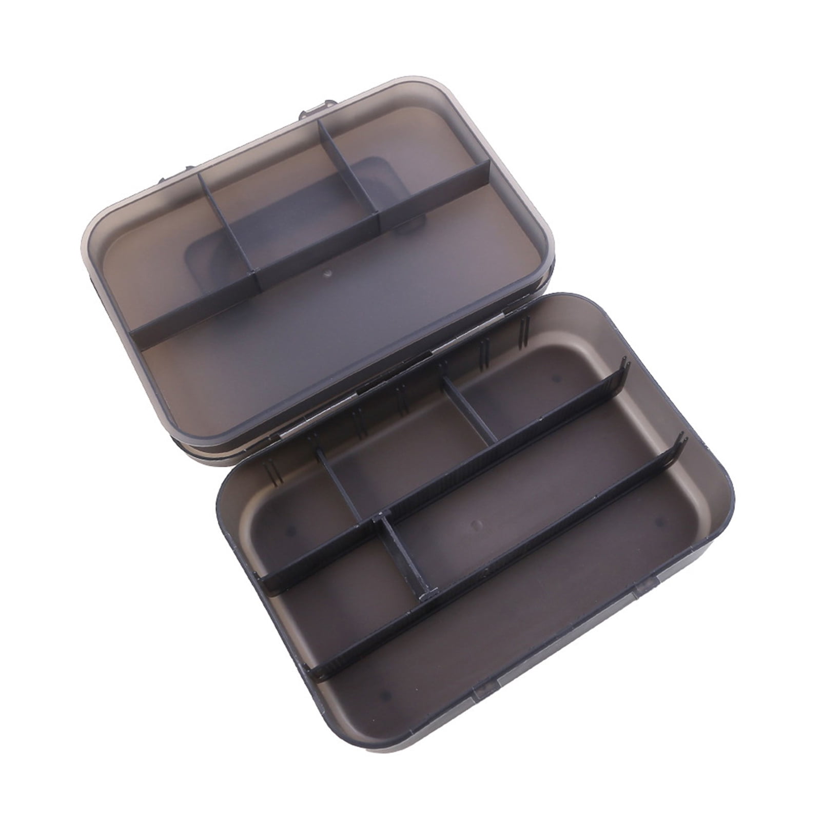 Fishing Tackle Box Lure Storage Box Double Layers Organizers with ...