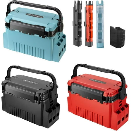 VORVIL All-in-One Fishing Starter Kit, Fresh Water Tackle Box with ...