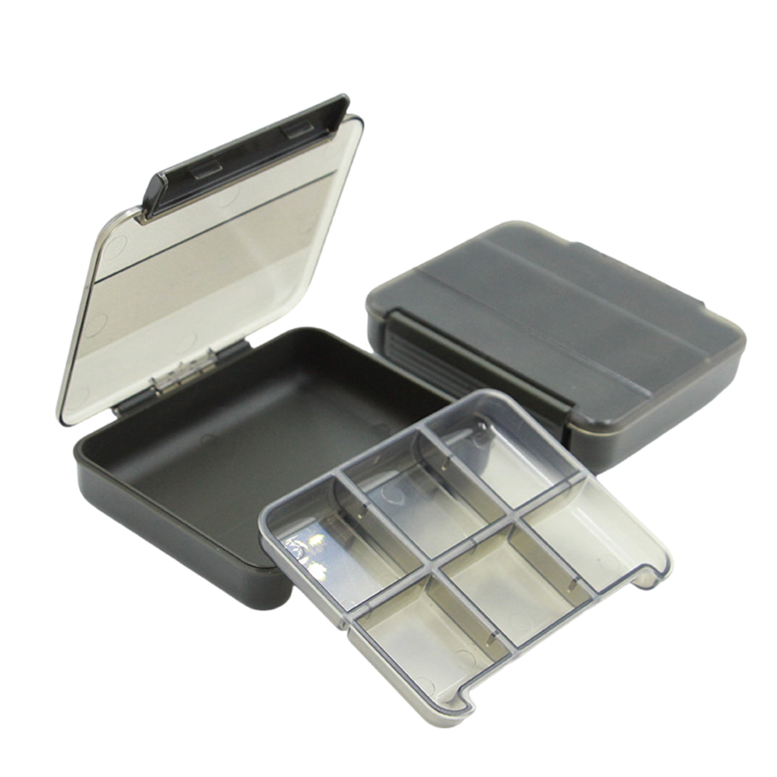 Fishing Tackle Storage Box Clear Lid Case Tackle Box Multi Compartment ...