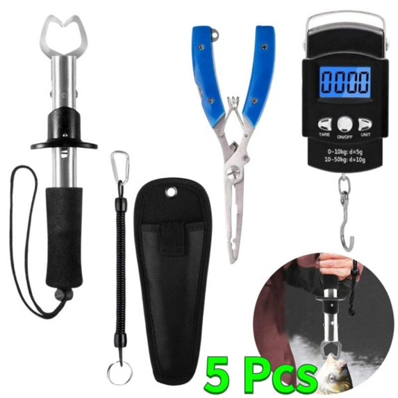 Fishing Tool Kit Fishing Pliers Fish Gripper Fishing Scale Fish Grip ...
