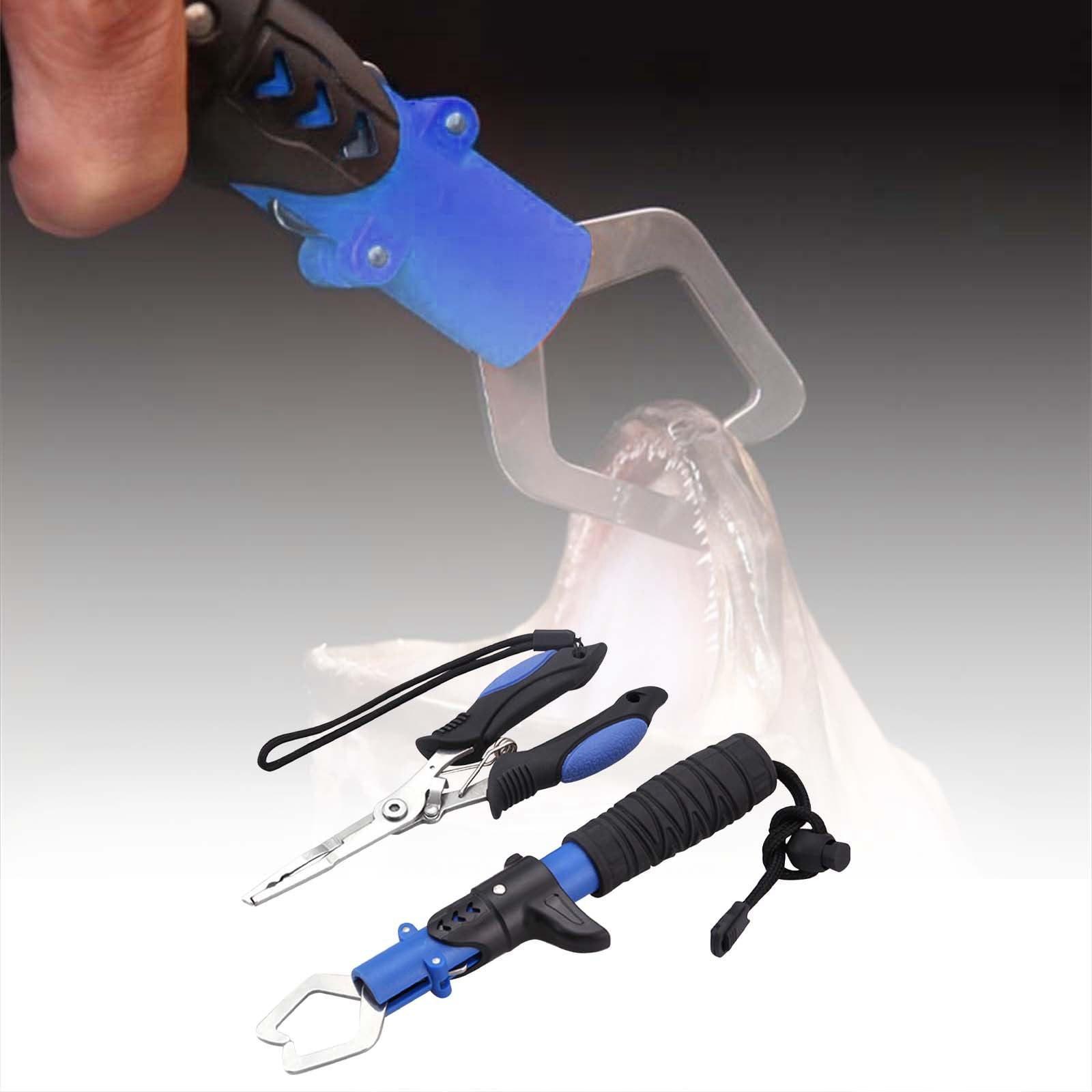 Fishing Tool Kit Stainless Steel Pliers Fish Lip Hook Remover Split Fly ...