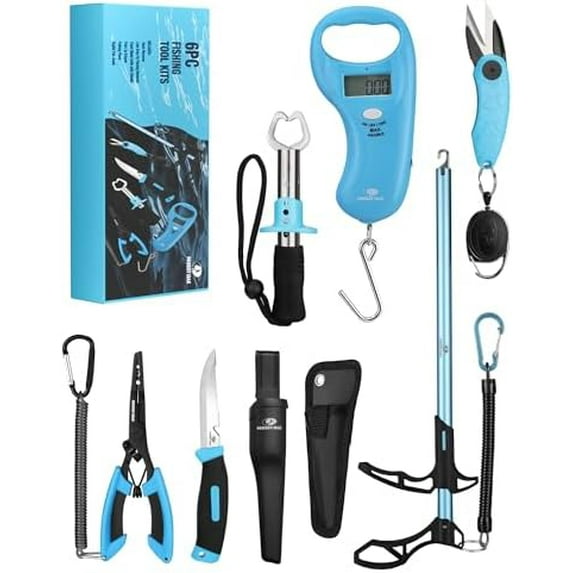 Fishing Tools Kit- Fishing Plier, Fish Lip Gripper, Multifunctional ...