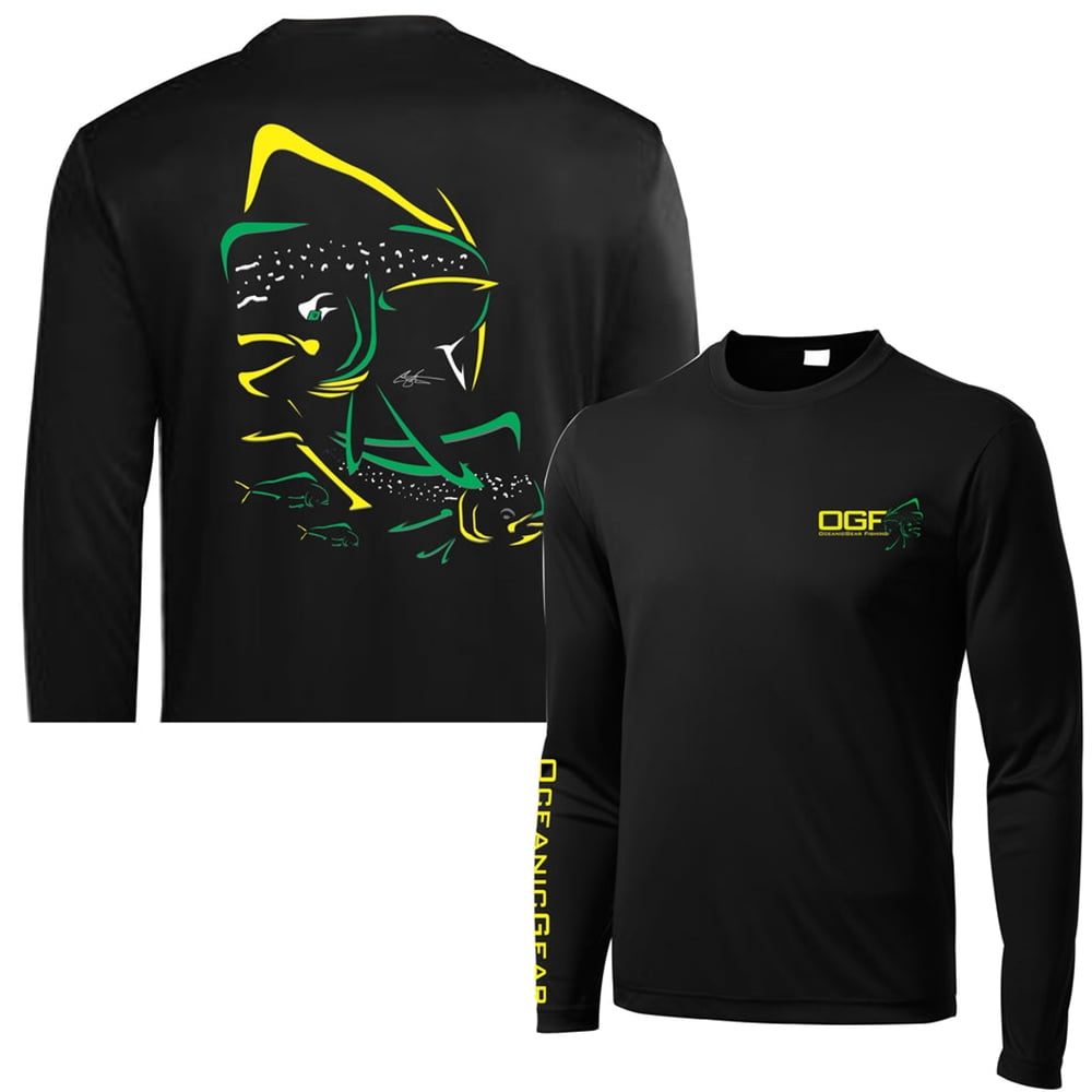 Fishing Tops Wear Sports Clothing Mens Crewneck Shirt Print Fishing ...