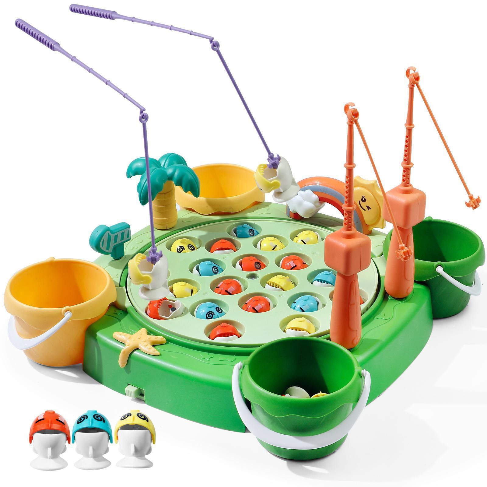 Fishing Toy Game for Kids - Hook Fishing Game for Toddlers, 28 Fish, 4 ...