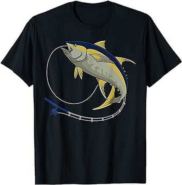 Fishing Tuna Rod Fisherman Angler Fisher Saltwater Fish T-Shirt ...