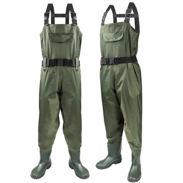 Chest Waders with Boots, Womens Fishing Waders, Nylon 2-Ply Rubber ...