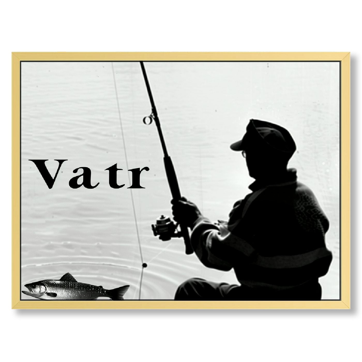 Fishing Wall Art Unframed Art Print Poster Style Funny Quote for Man ...