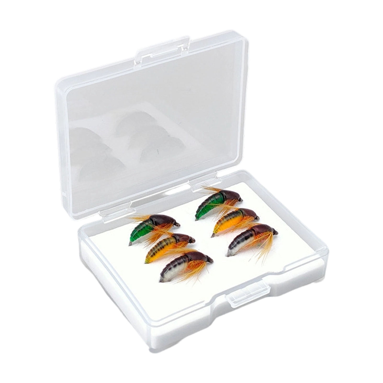 Fishing Wet Flies – 6Pcs Bionics Worms/Midges/Moths/Flies Artificial ...