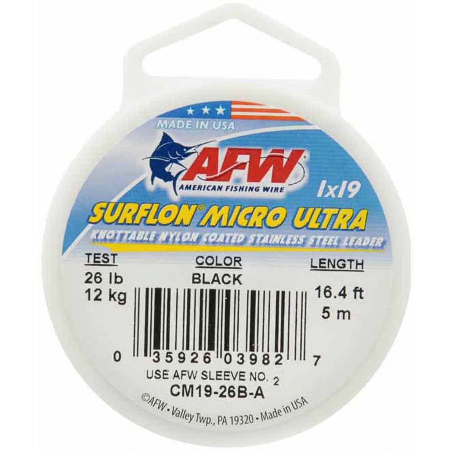 Fishing Wire Surflon Micro Ultra, Nylon Coated 1x19 Stainless Steel ...