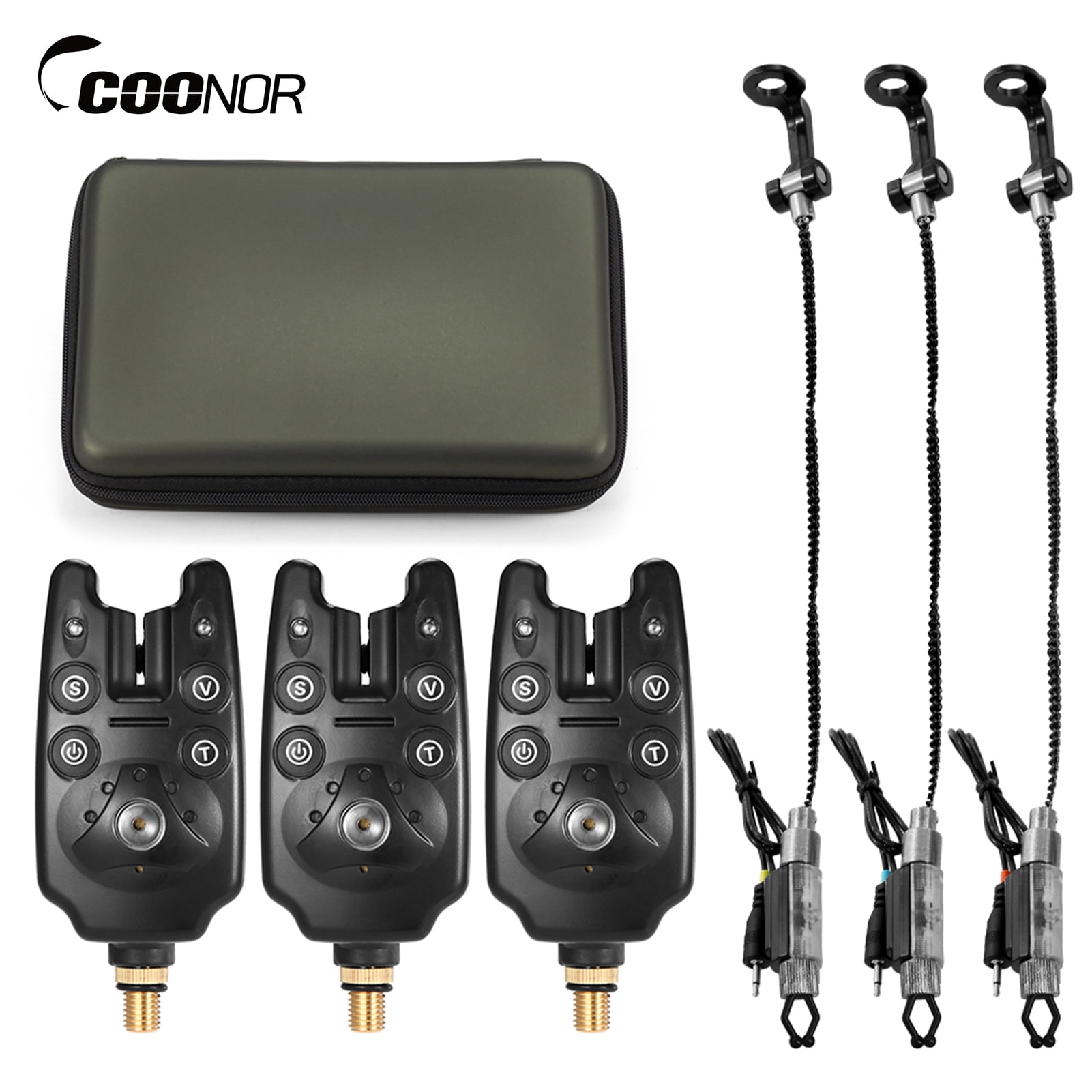 Fishing alarm,Indicator Alert Bell Alarms Set Alarm Bite Alarms Set Alarm Indicator Alert Kit ...
