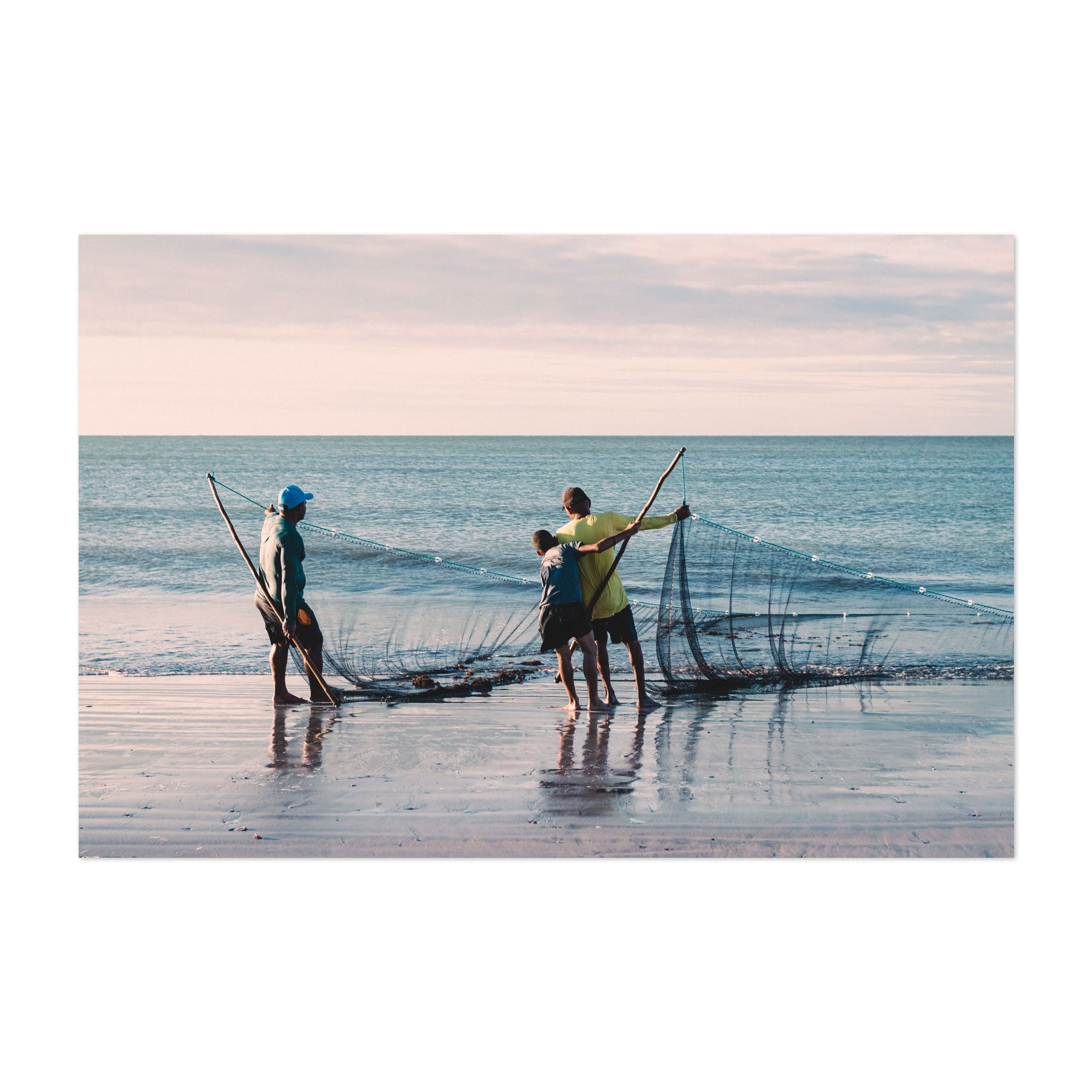 Fishing at beach - Brasil Photography Unframed Wall Art Print 30 x 45 ...