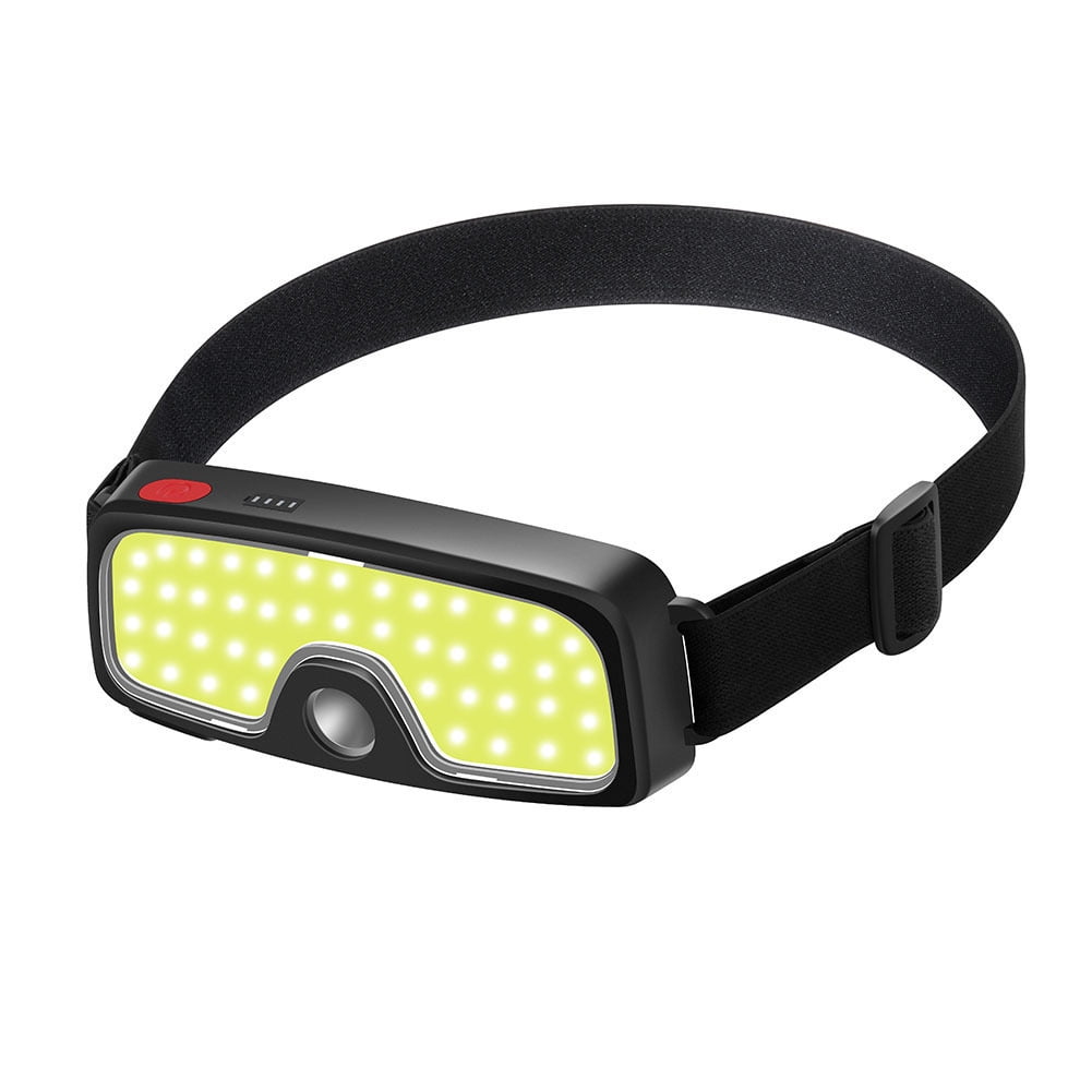 Fishing headlamp USB charging dual light source headlamp camping riding ...