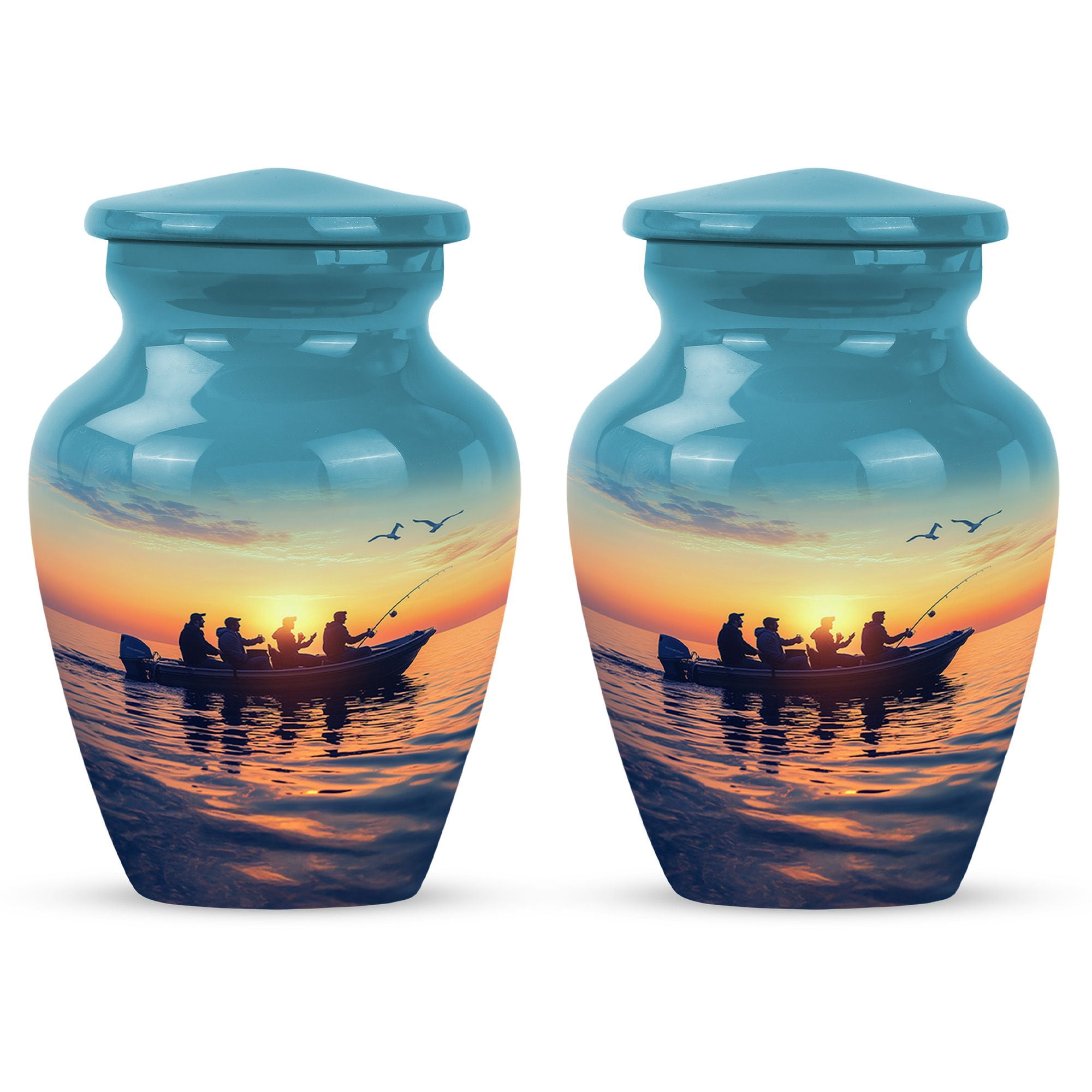 Fishing in Boatsmall urn for ashes keepsake female - urns for human ...