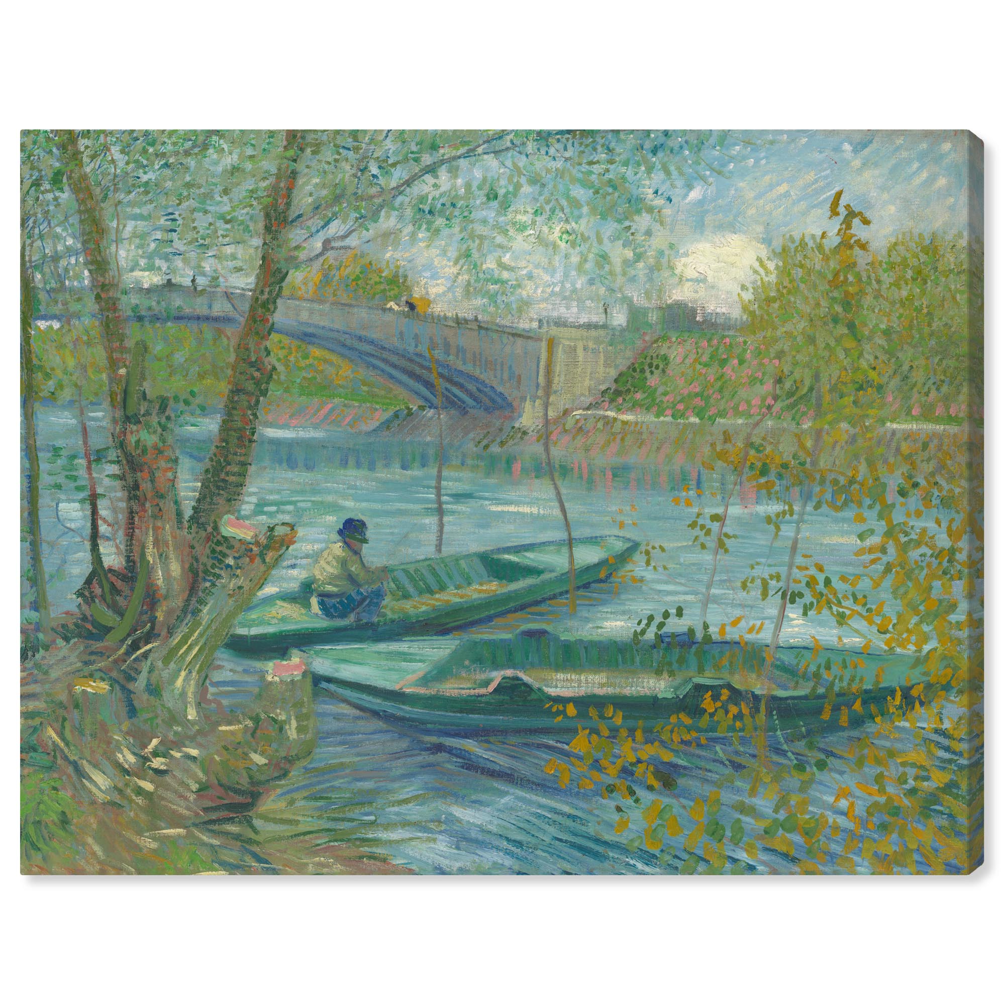 Fishing in Spring Canvas Famous Artist Prints by Art Remedy, Gallery ...