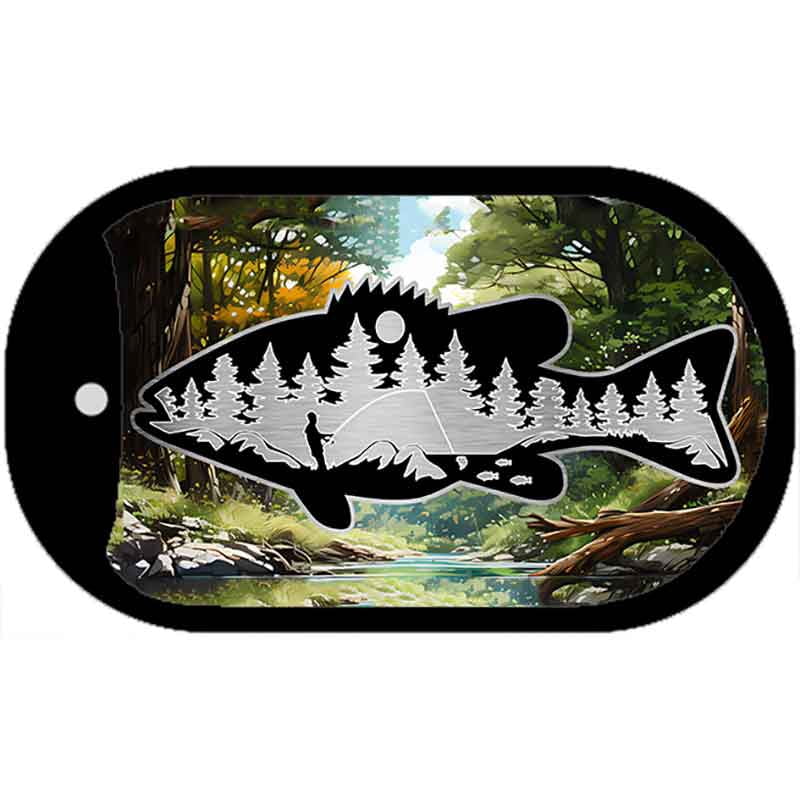 Fishing in the Pines Natures Escape Metal Novelty Dog Tag Necklace DT ...