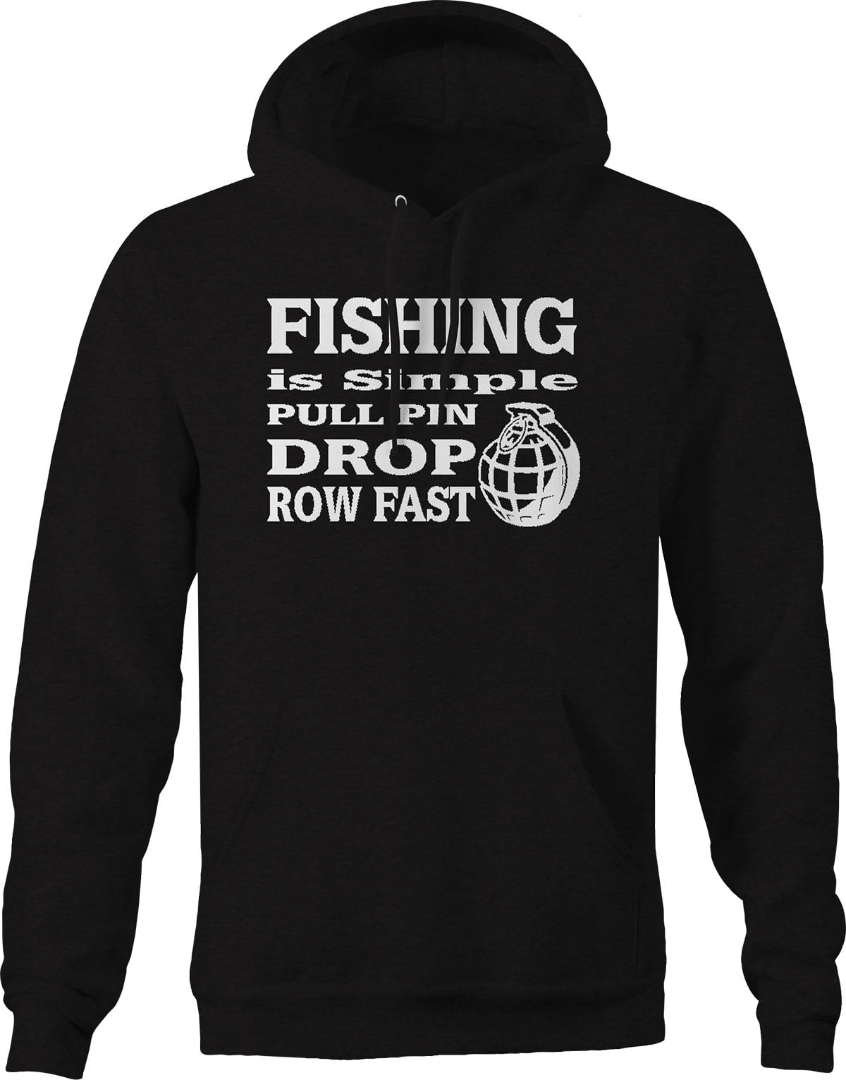 Fishing is Simple Pull Pin Drop Grenade Row Fast Sweatshirt for Men ...
