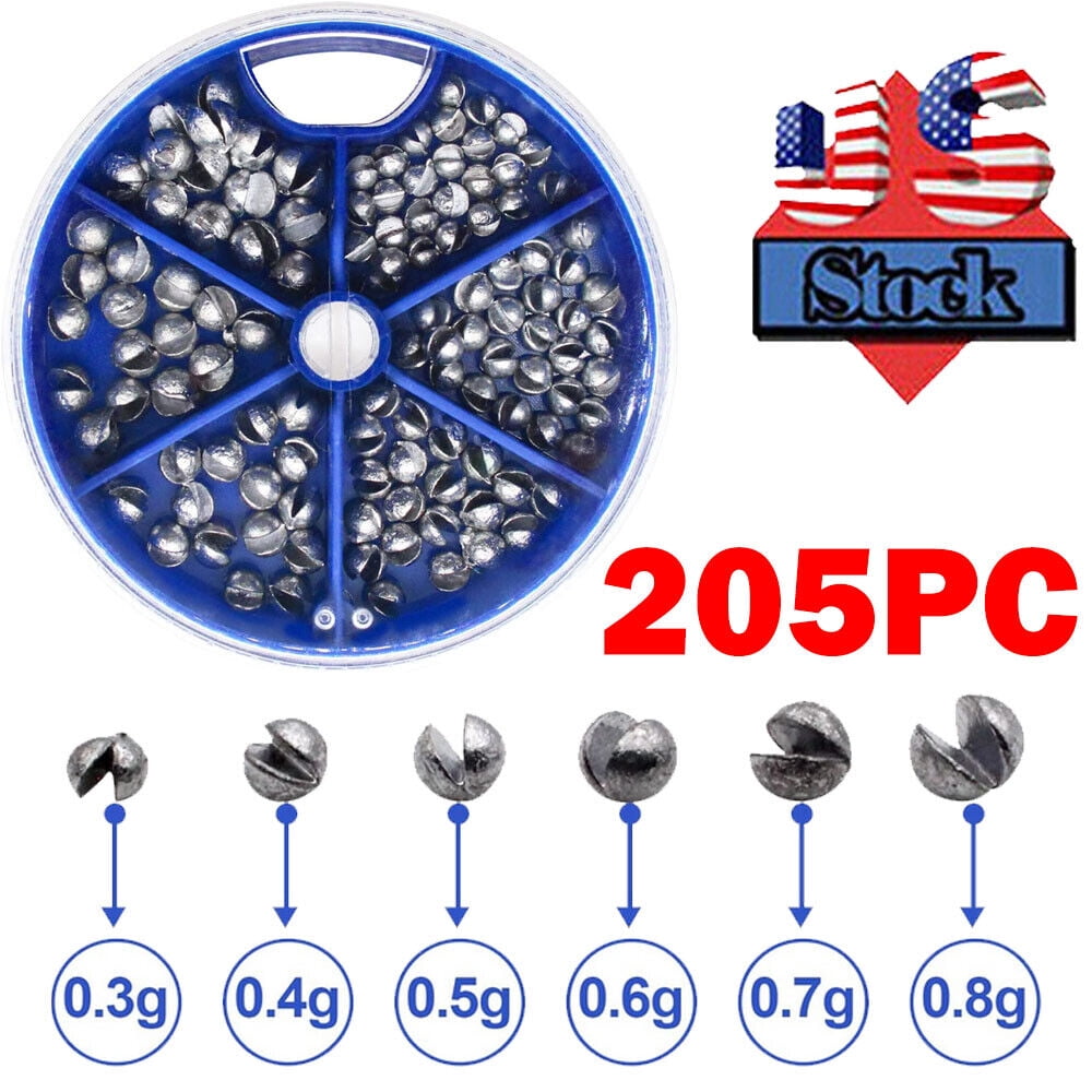 Fishing lures Split Ring Fish Snap Connecto Fishing Weight Split Shot ...