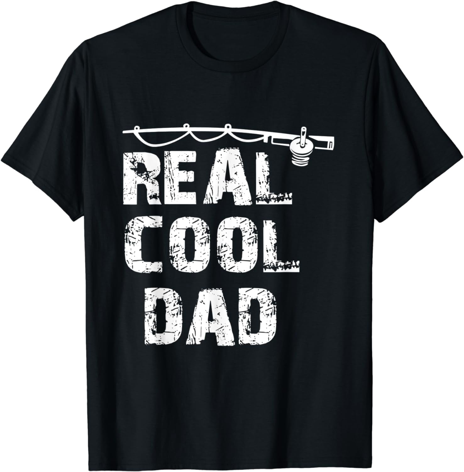 Fishing real cool dad fathers day T-Shirt - Walmart.com