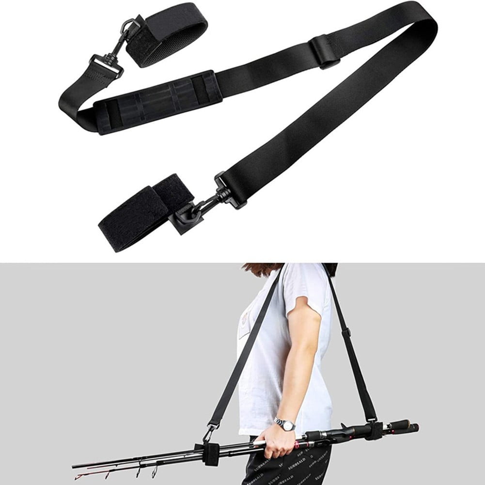 Fishing rod strap Adjustable Multi functional shoulder belt Pole strap ...