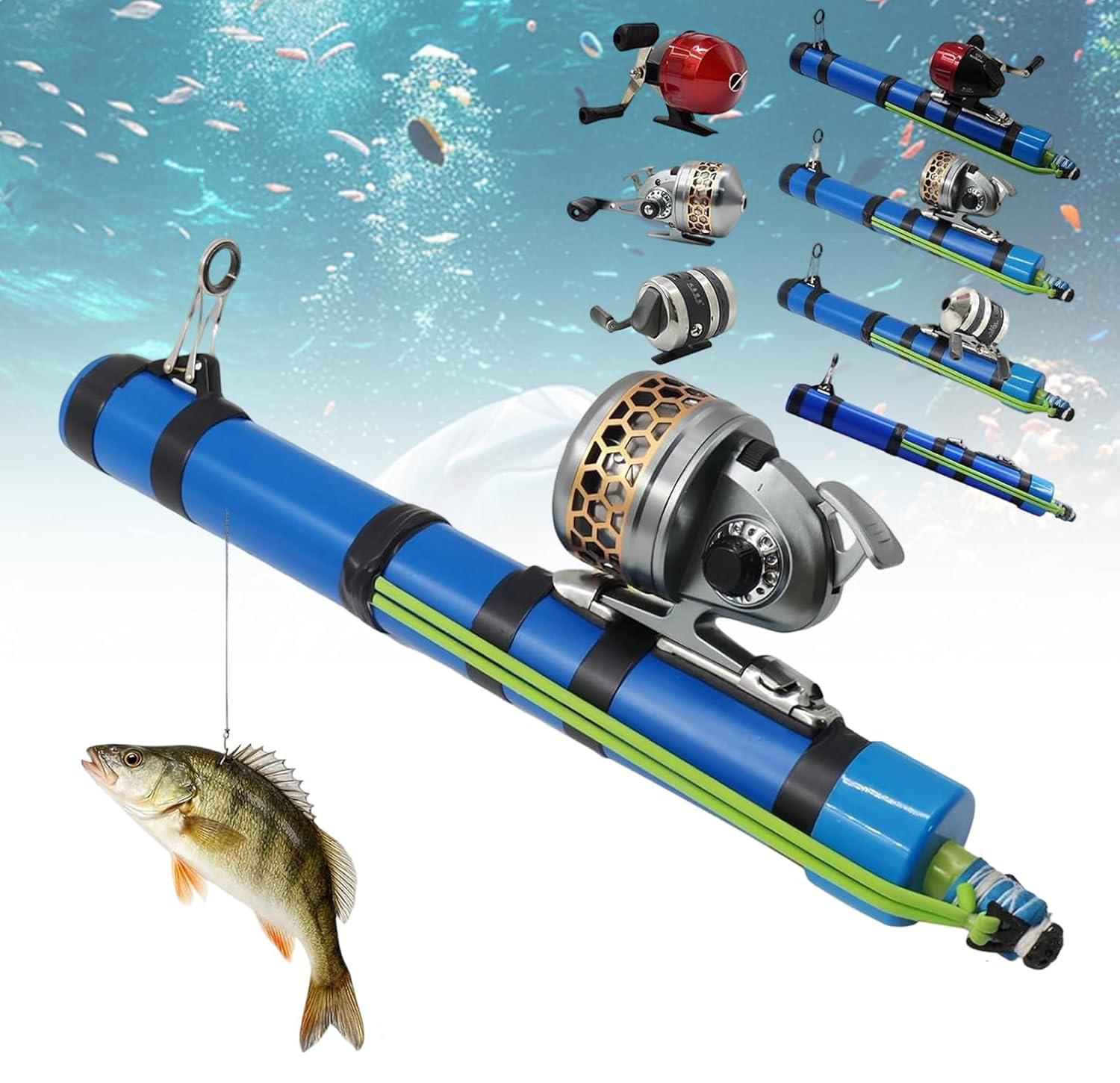 Fishing slingshot rod, portable fishing rod, suitable for freshwater ...
