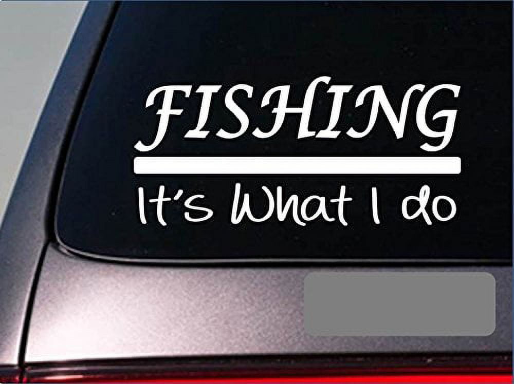 Fishing sticker decal *E276* bass boat trolling motor trailer rod reel ...