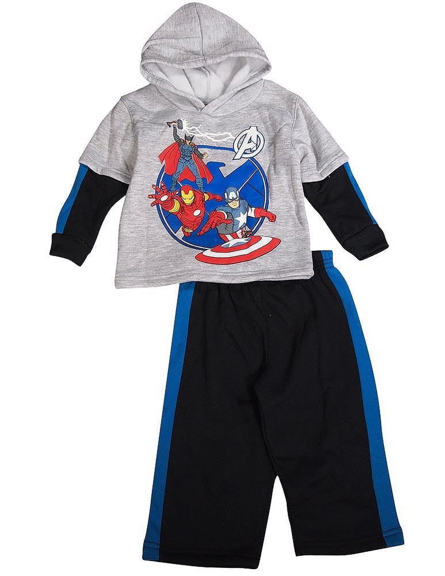 Fishman & Tobin Toddler Jog Suit Set, Hooded Top, Elastic Pants ...