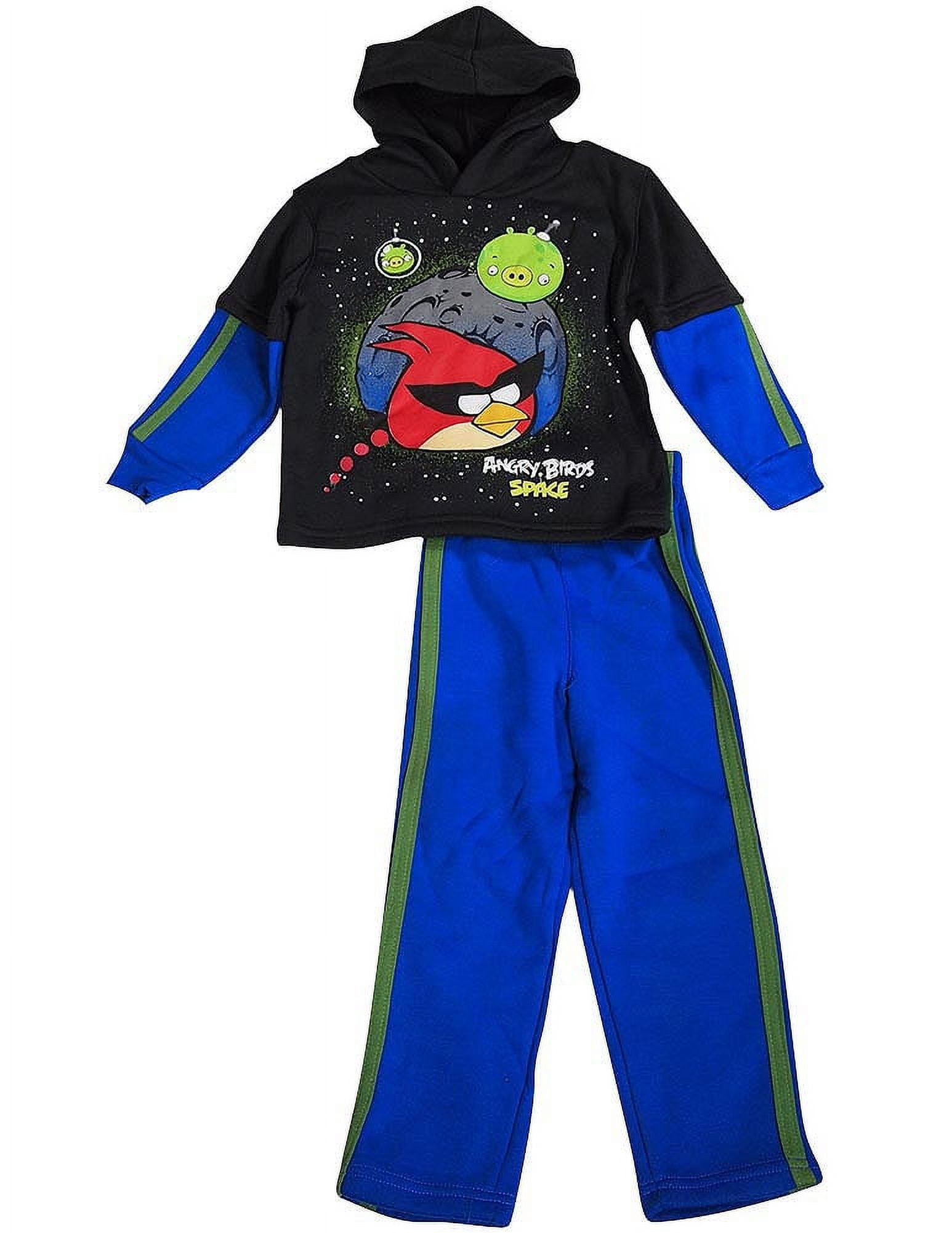 Angry Birds - Little Boys' Long Sleeve License Character Jog Suit Set ...