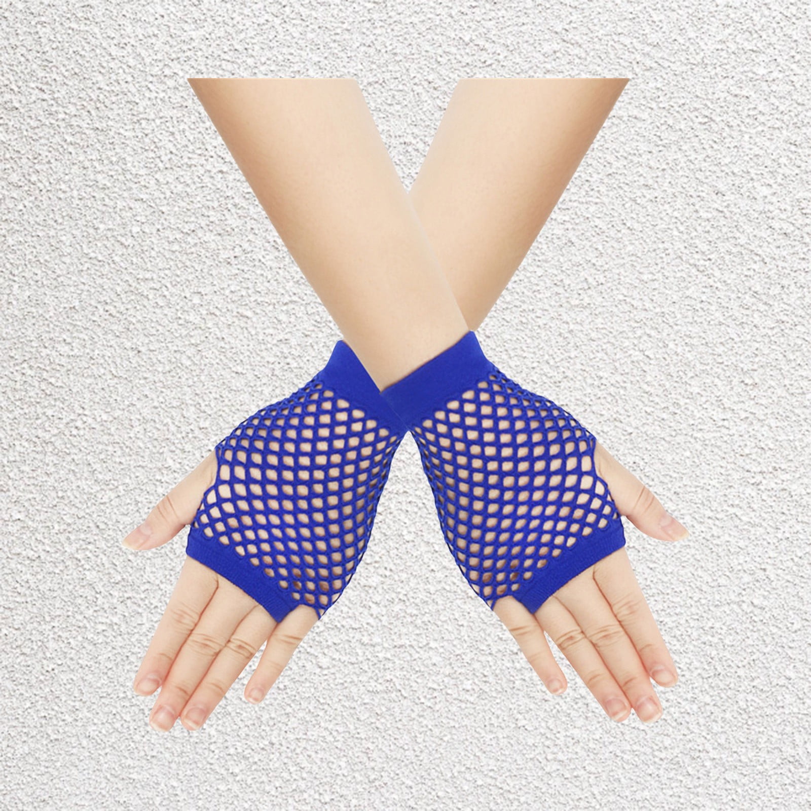 Fishnet Gloves Fingerless 80s Short Fishnet Gloves Women Fish Net Glove ...