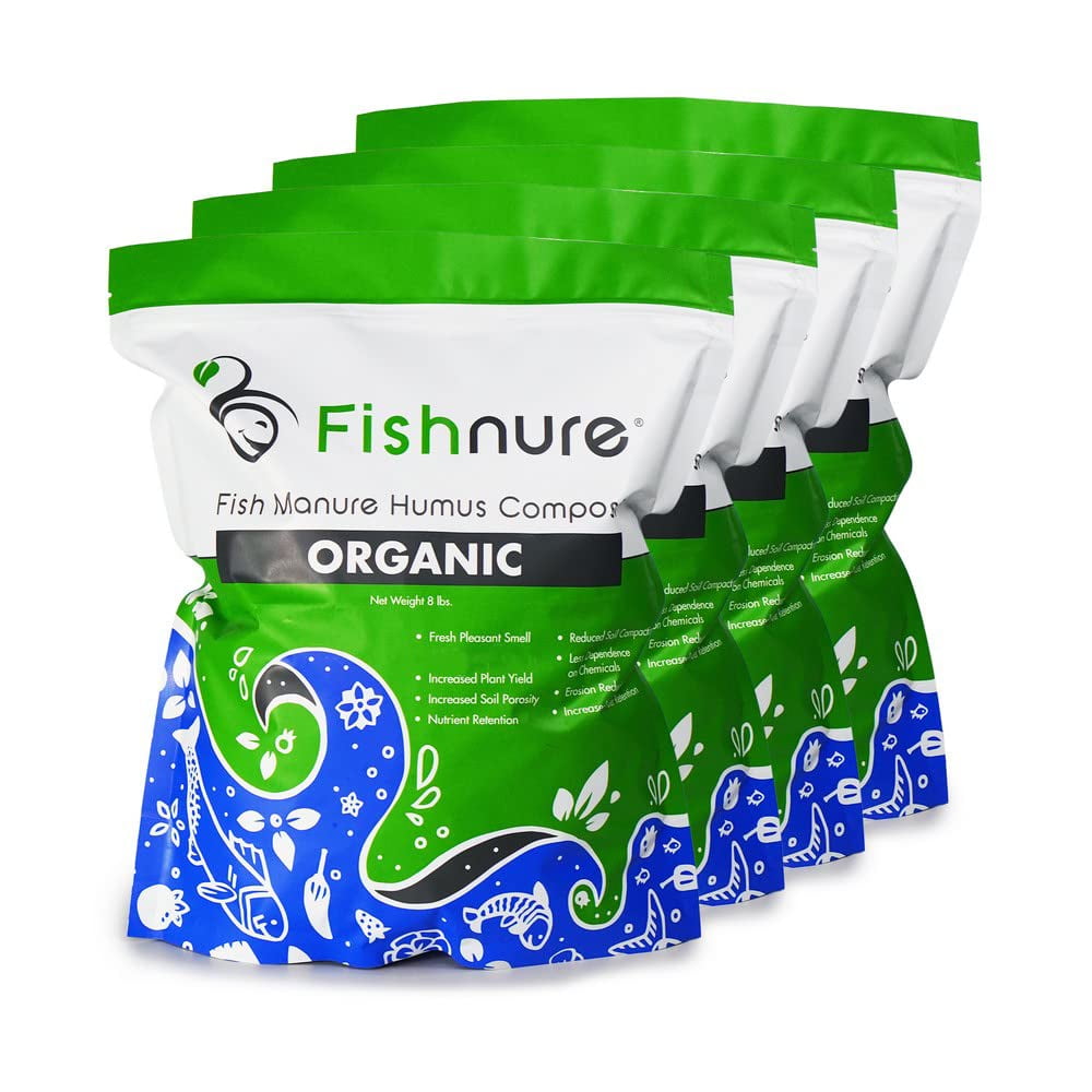 Fishnure - Humus Fish Compost Fertilizer for Indoor Plants, Outdoor ...