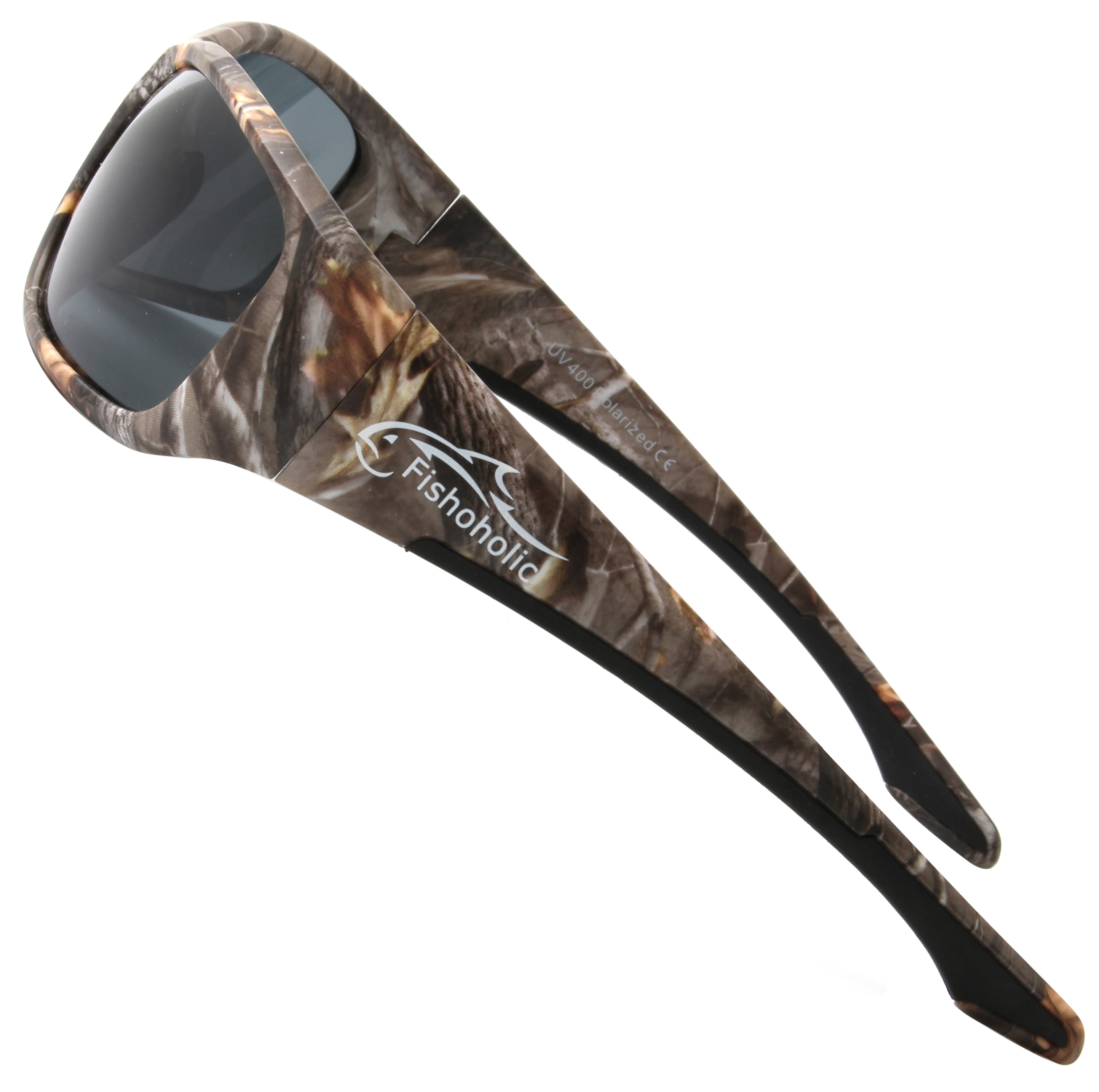 Fishoholic Polarized Fishing Sunglasses (5 Color Options) L/XL - Rubber ...