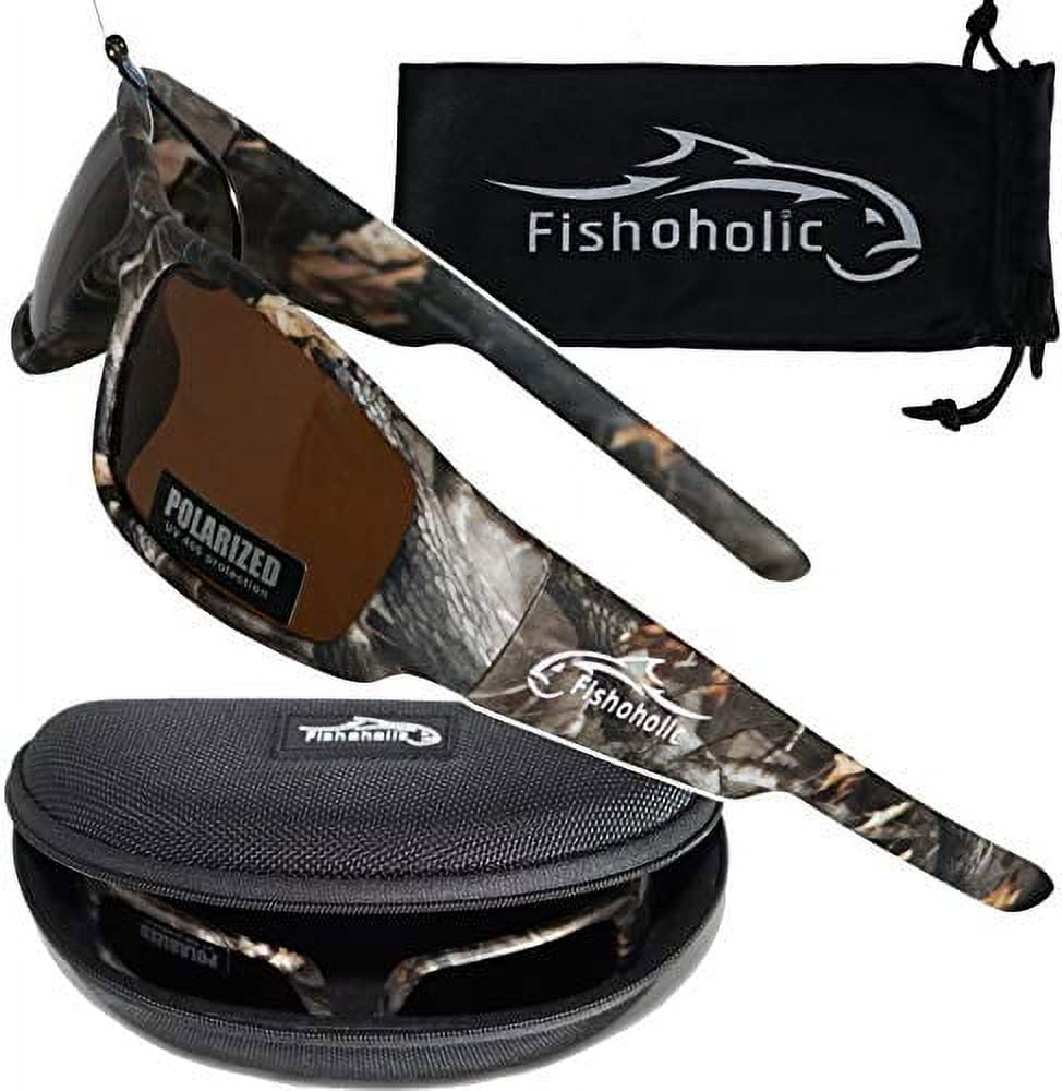 Fishoholic Polarized Fishing Sunglasses - UV400 - Free Hard Case ...