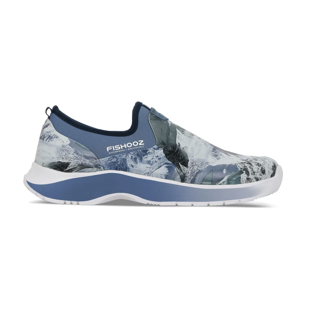 Fishooz DryRun Splotch/Blue Slip-On Shoes, Breathable and Waterproof ...