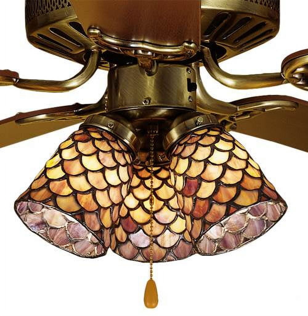 Meyda Tiffany 27469 Tiffany Fishscale 4.5" Tall Lamp Shade - Walmart.com
