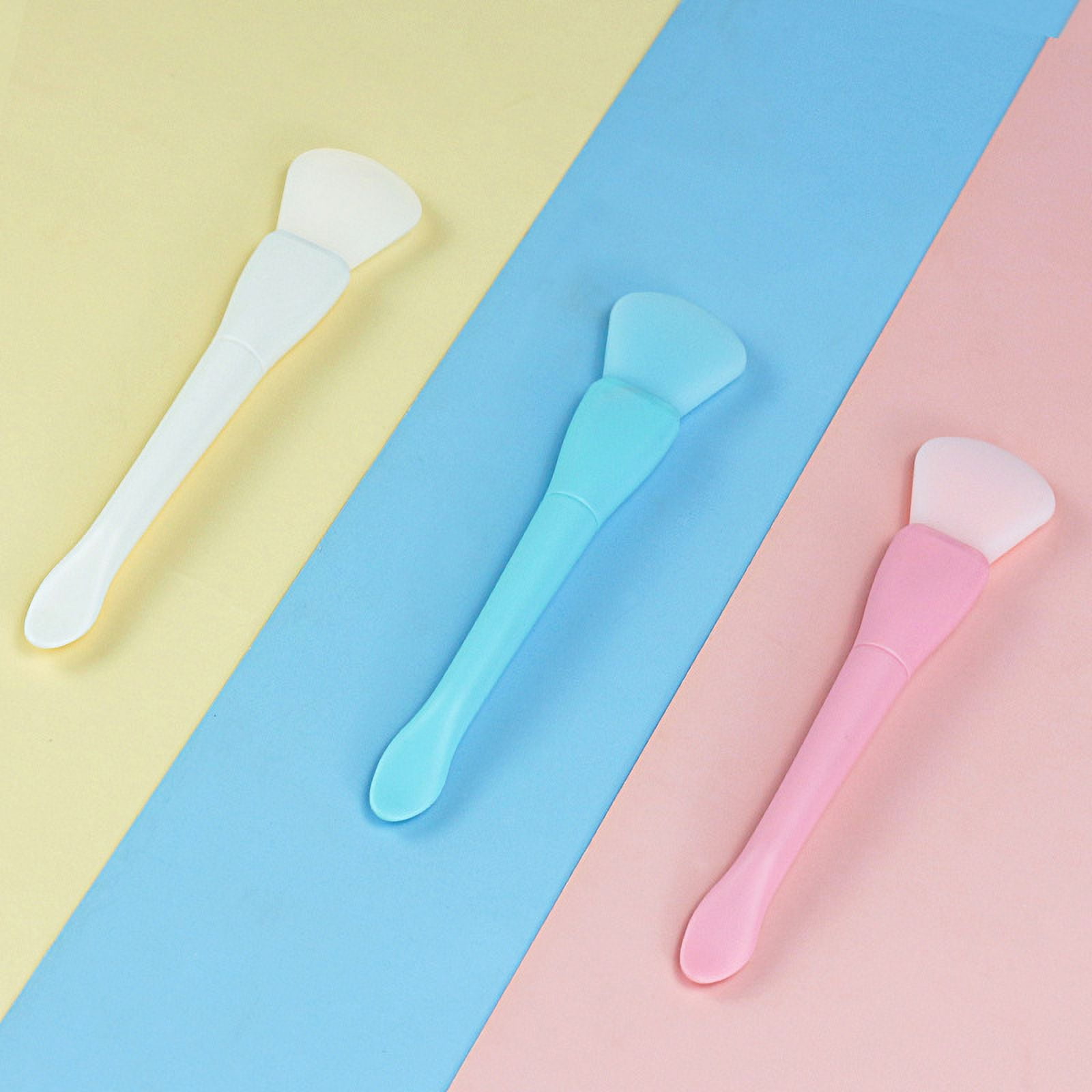 Fishtail mask brush Silicone double head with spoon mud film applicator ...